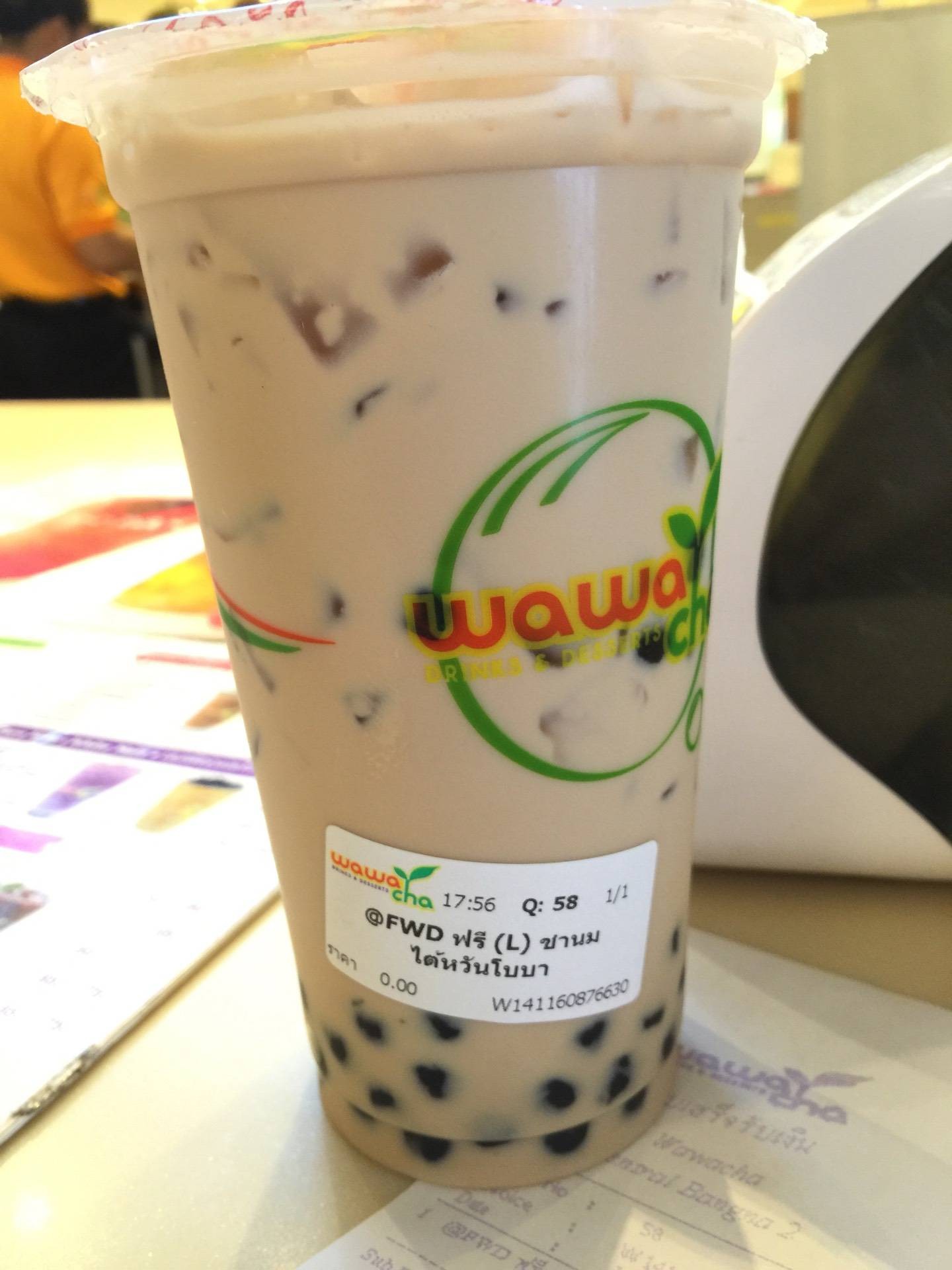 รีวิว Wawa Cha เซ็นทรัลบางนา - ชานมไข่มุก!!!!!