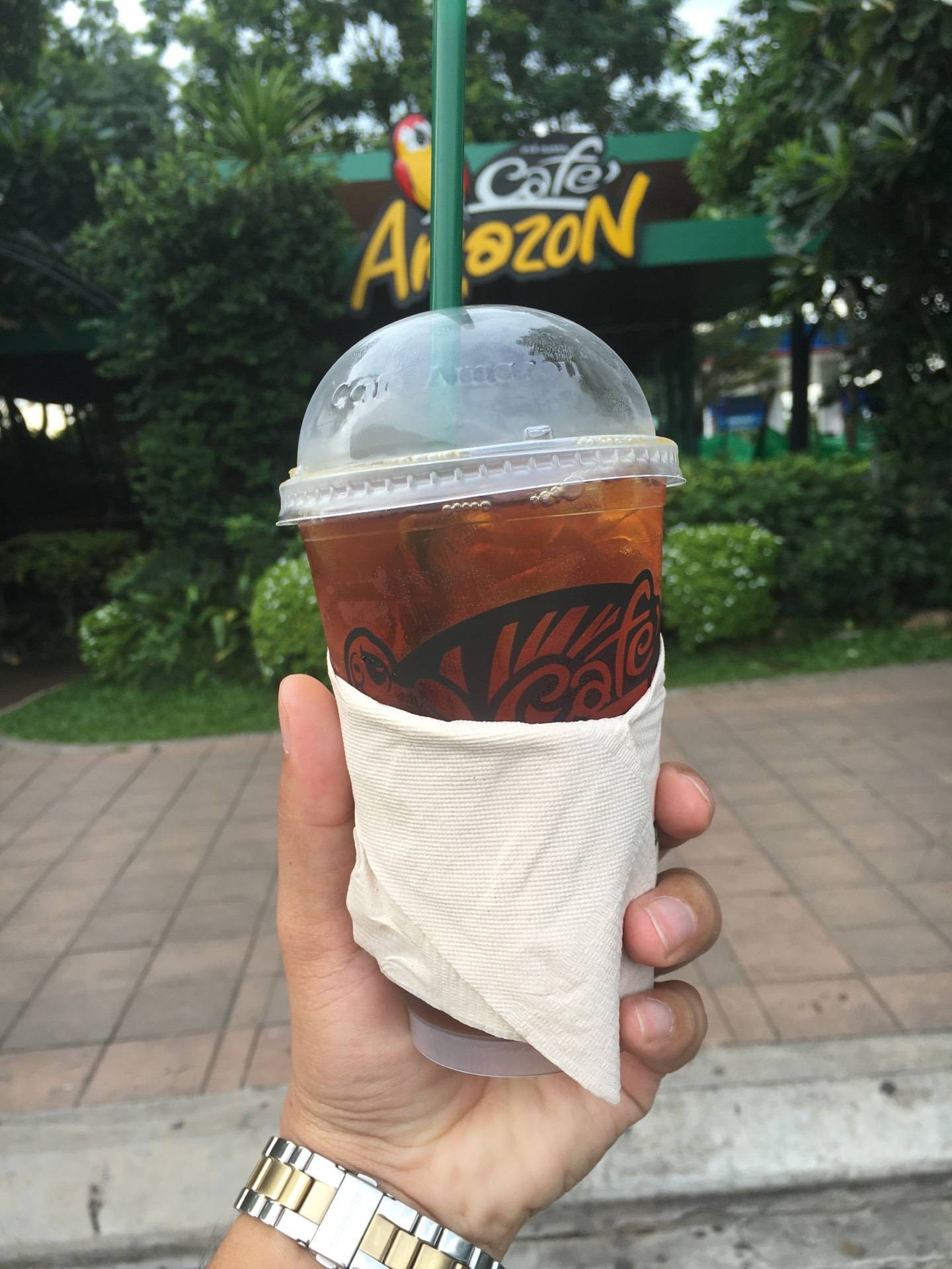 รีวิว Café Amazon - DD270 หจก.ธรรมรัตน์ คาเฟ่ (สาขา PTTOR ธรรมรัตน์ปิโตรเลียม นครชุม) - มาพักรถ ...