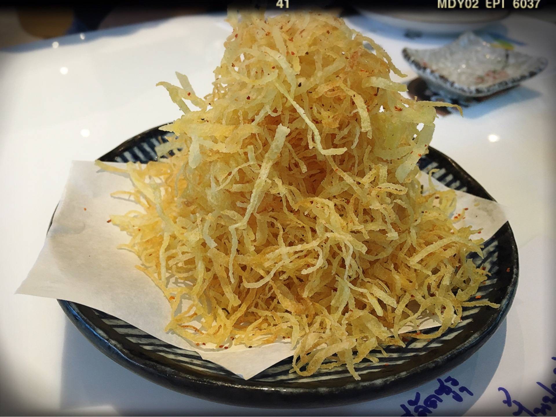 Hosogiri Potato (120฿++) • มันฝรั่งฝอยทอด ร้าน ZURU Contemporary ...