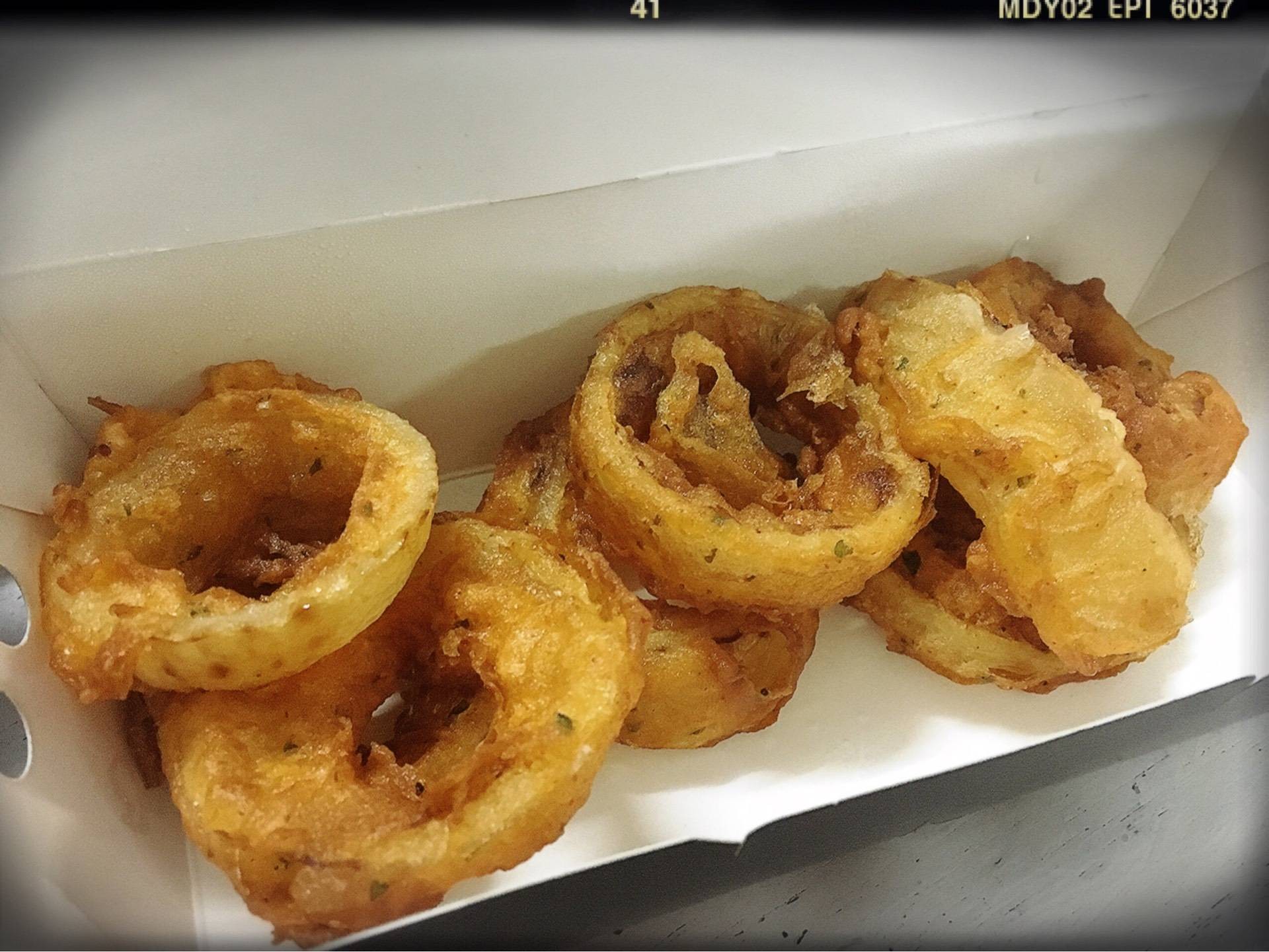 Onion Ring (60฿) • รู้สึกกินร้านได้เยอะก่ามั้ง ร้าน BURGER BRO พระราม 9