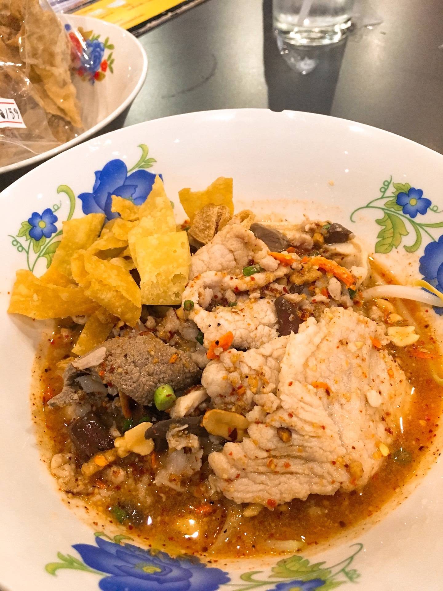 บะหมี่แห้งต้มยำ • บะหมี่เป็นแบบเส้นแบน ร้าน เจริญพุงโภชนา Int Intersect ...