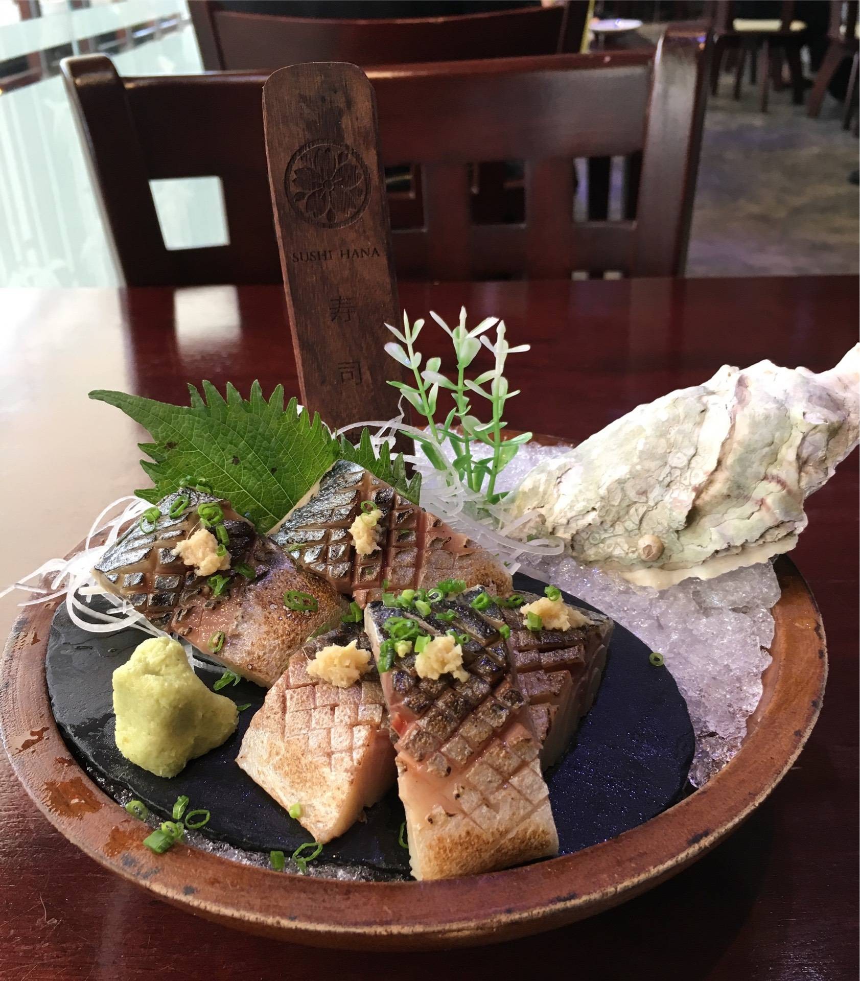 Shima Saba Sashimi • 210 ลดเหลือ 126 ร้าน Sushi Hana Porto chino - Wongnai