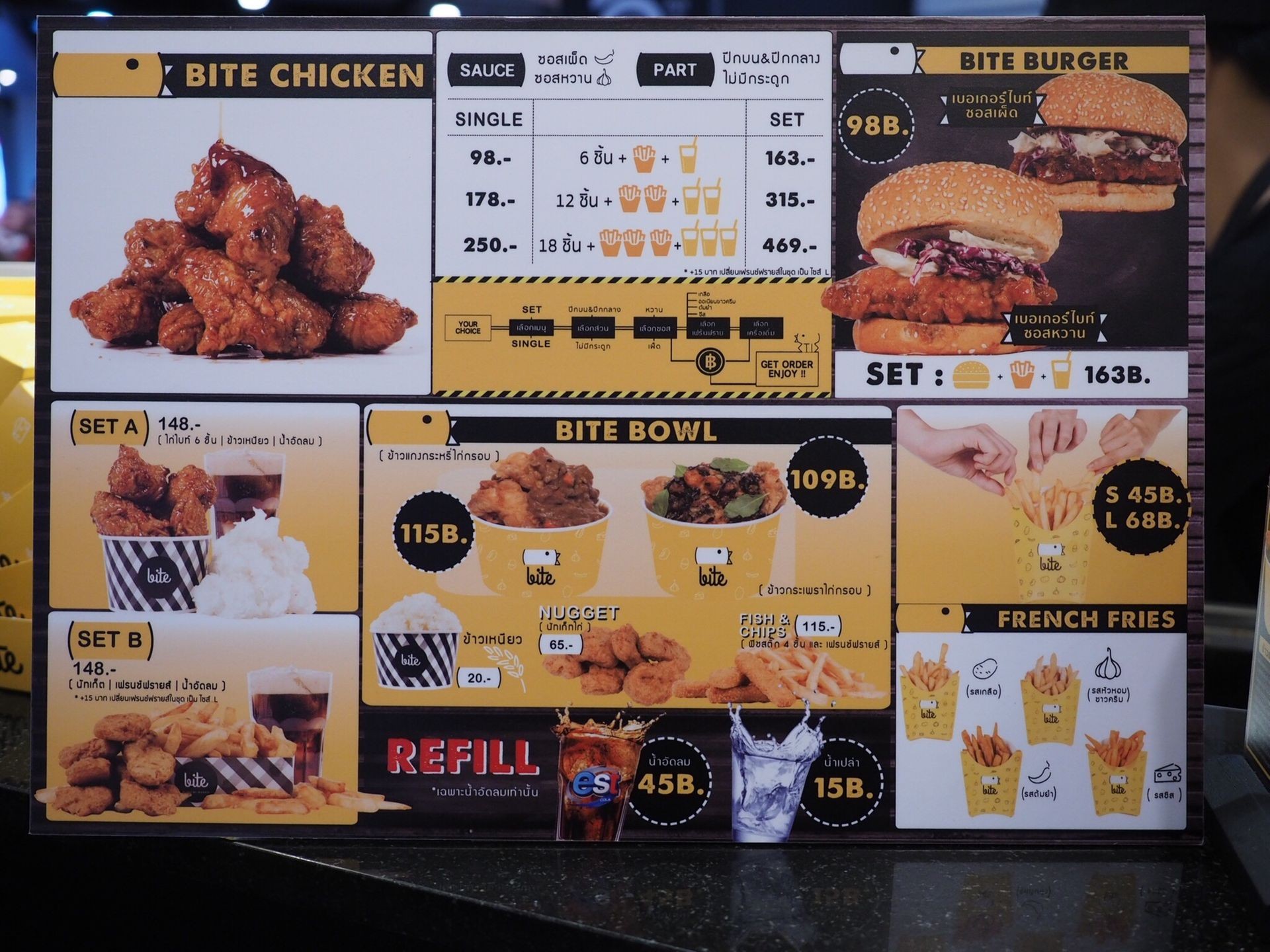 รีวิว Bite Blu Port Hua Hin - ไก่เกาหลี อร่อย ไม่ต้องรอ - Wongnai