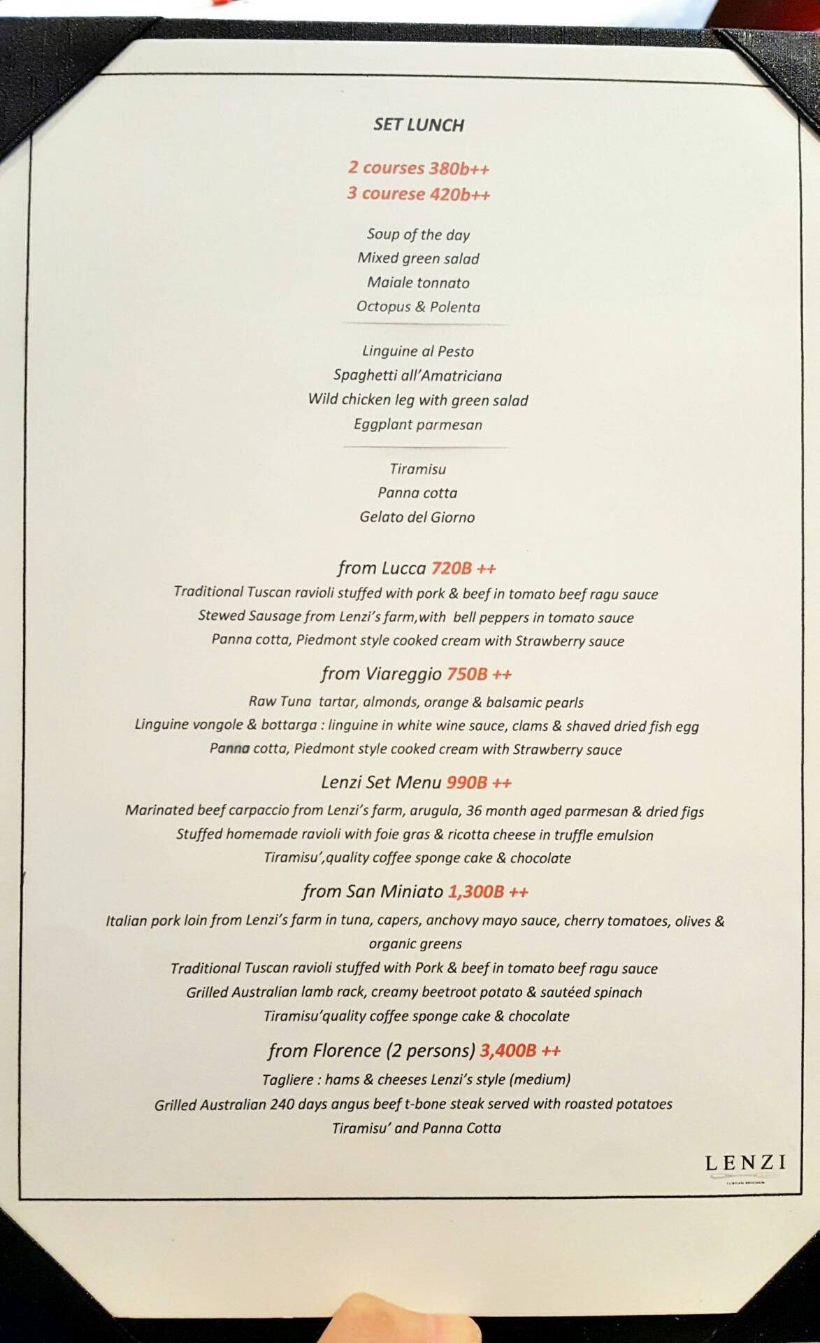 รีวิว Lenzi Tuscan Kitchen - อิตาเลียน set lunch อร่อยๆ ในซ.ร่วมฤดี