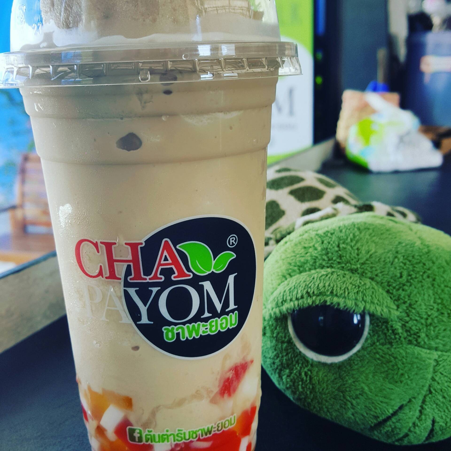 รีวิว CHA PAYOM ระยอง - ลองเมนูปั่น คาปูและลาเต้อร่อยมากครับ