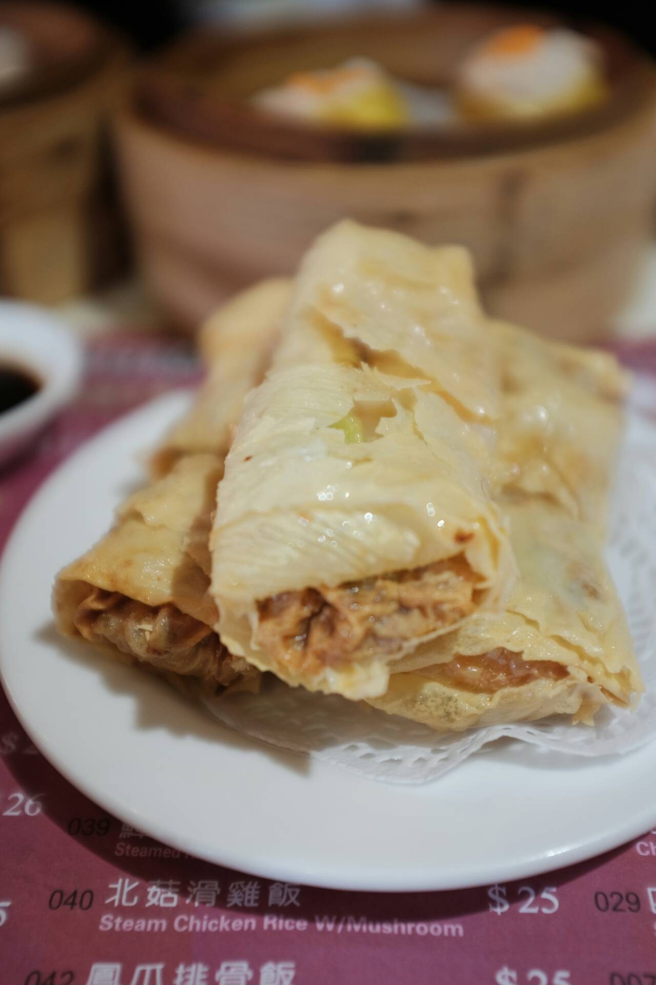 ฟองเต้าหู้ห่อกุ้ง ร้าน One Dim Sum