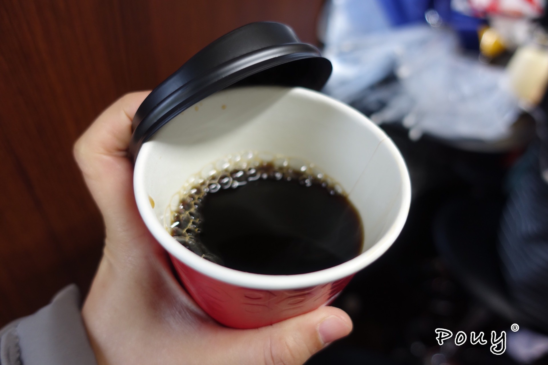 กาแฟดำ ร้าน Milch Cafe Yufuin