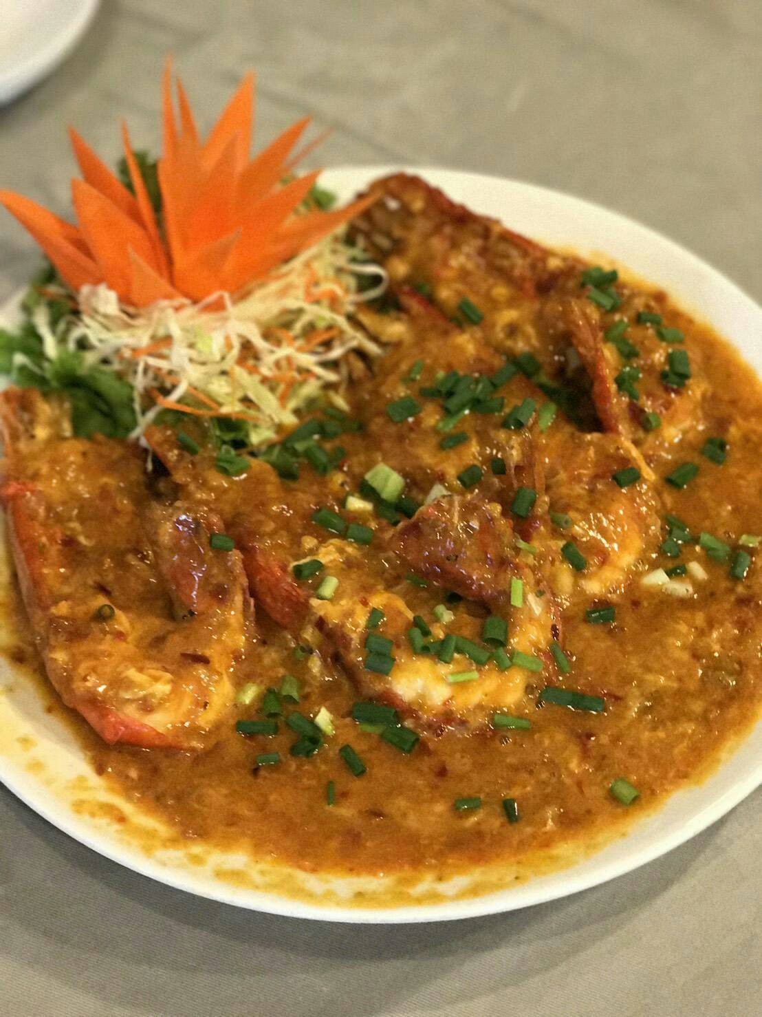 กุ้งแม่น้ำผัดพริกสิงคโปร์ • ทีเด็ด 2 ร้าน Ping’s Shark’s fin Restuarant ...