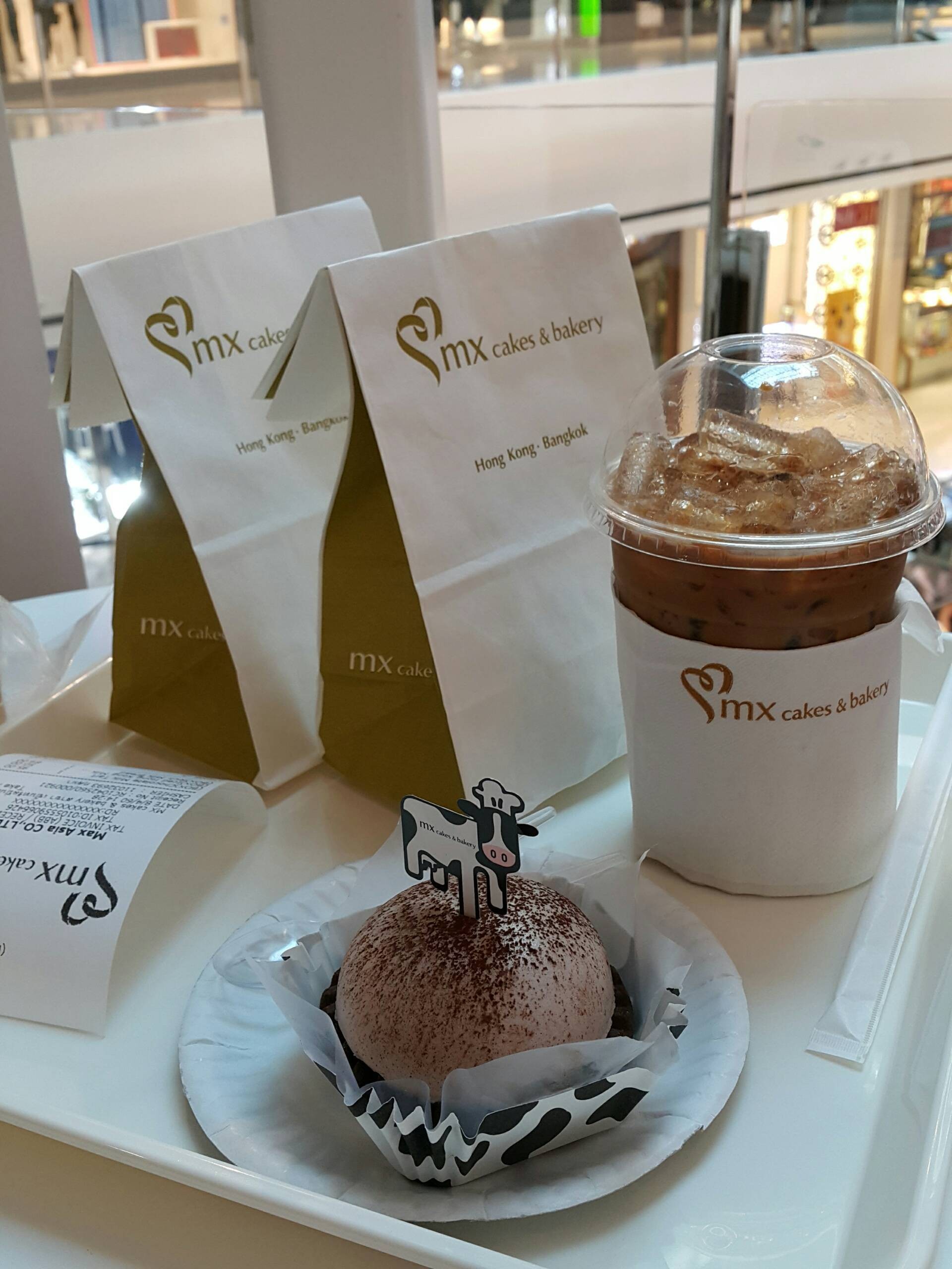 รีวิว MX Cakes & Bakery เซ็นทรัลปิ่นเกล้า - ทาร์ตและชานมอร่อยมาก - Wongnai