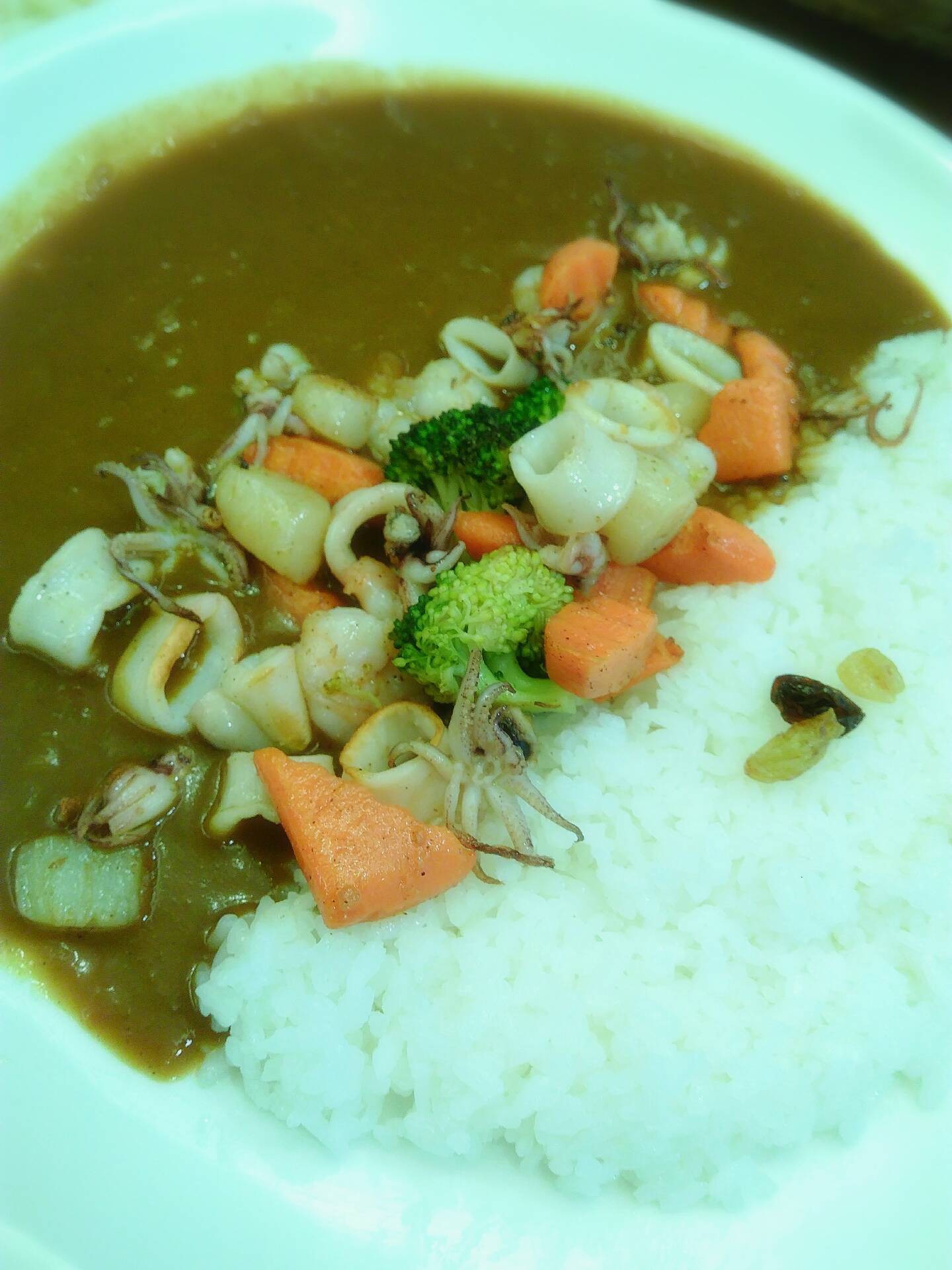 คาเรไรซ ซีฟู้ดย่าง ร้าน Aoringo Japanese Curry Place ตึกธนิยะ พลาซา ชั้น 4
