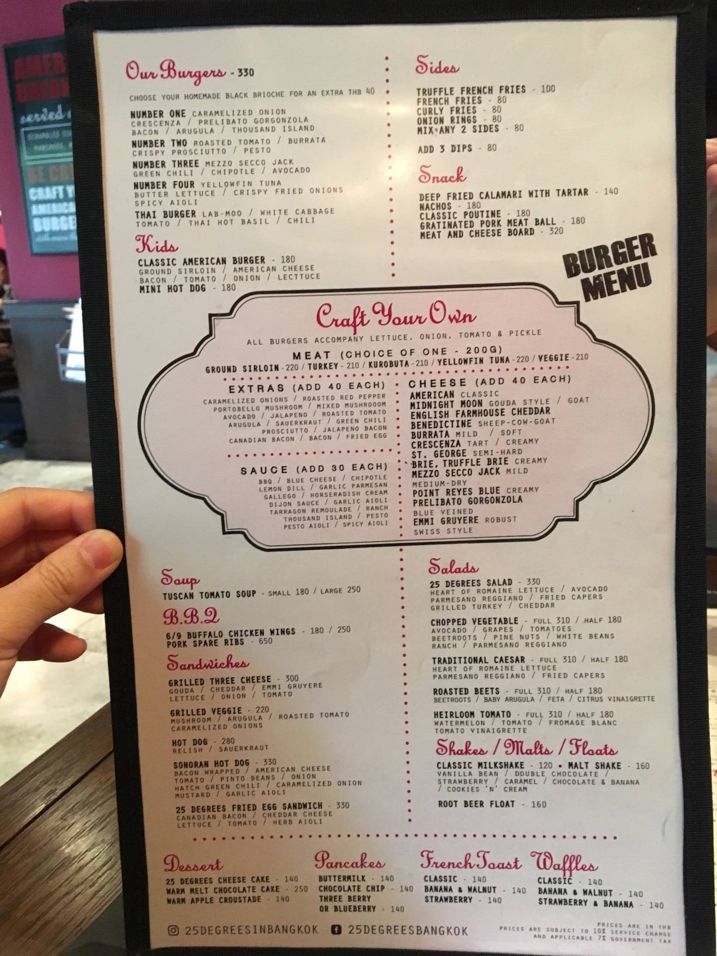 รีวิว 25 Degrees Bangkok - burger ในเมืองไทยที่ควรไปลอง