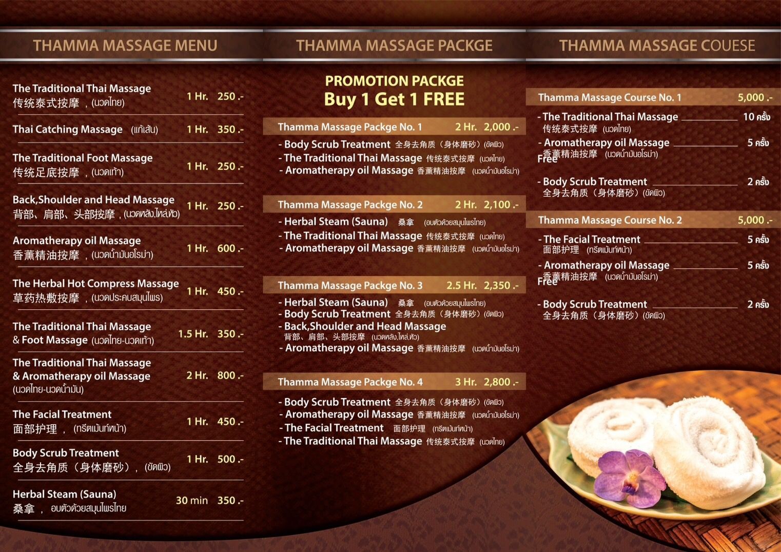ร้าน Thamma Massage (ธรรมมา มาสสาจ) - Wongnai