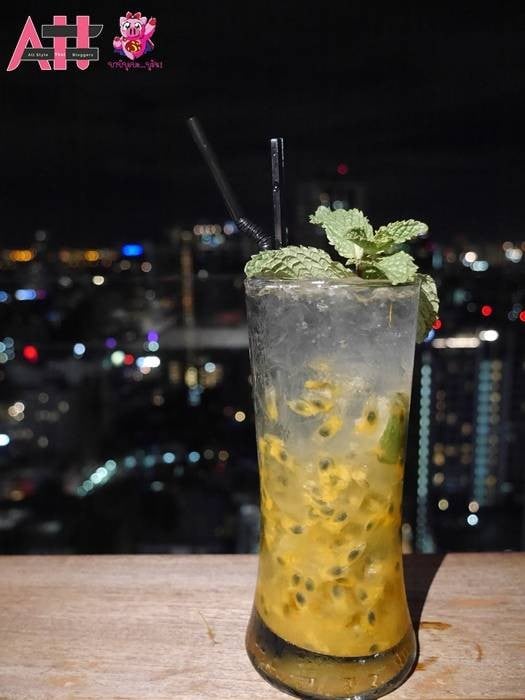 Mocktail ร้าน Mojjo Rooftop Lounge Bar