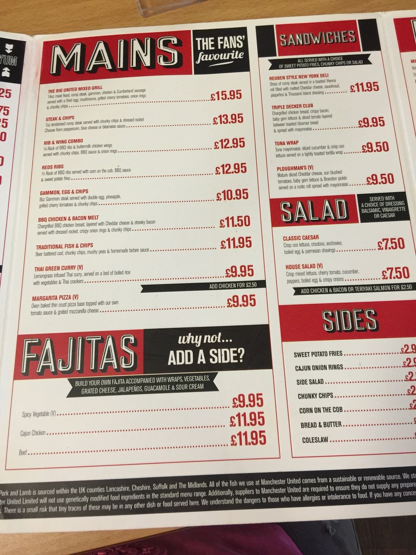 รูป Red Cafe at Old Trafford