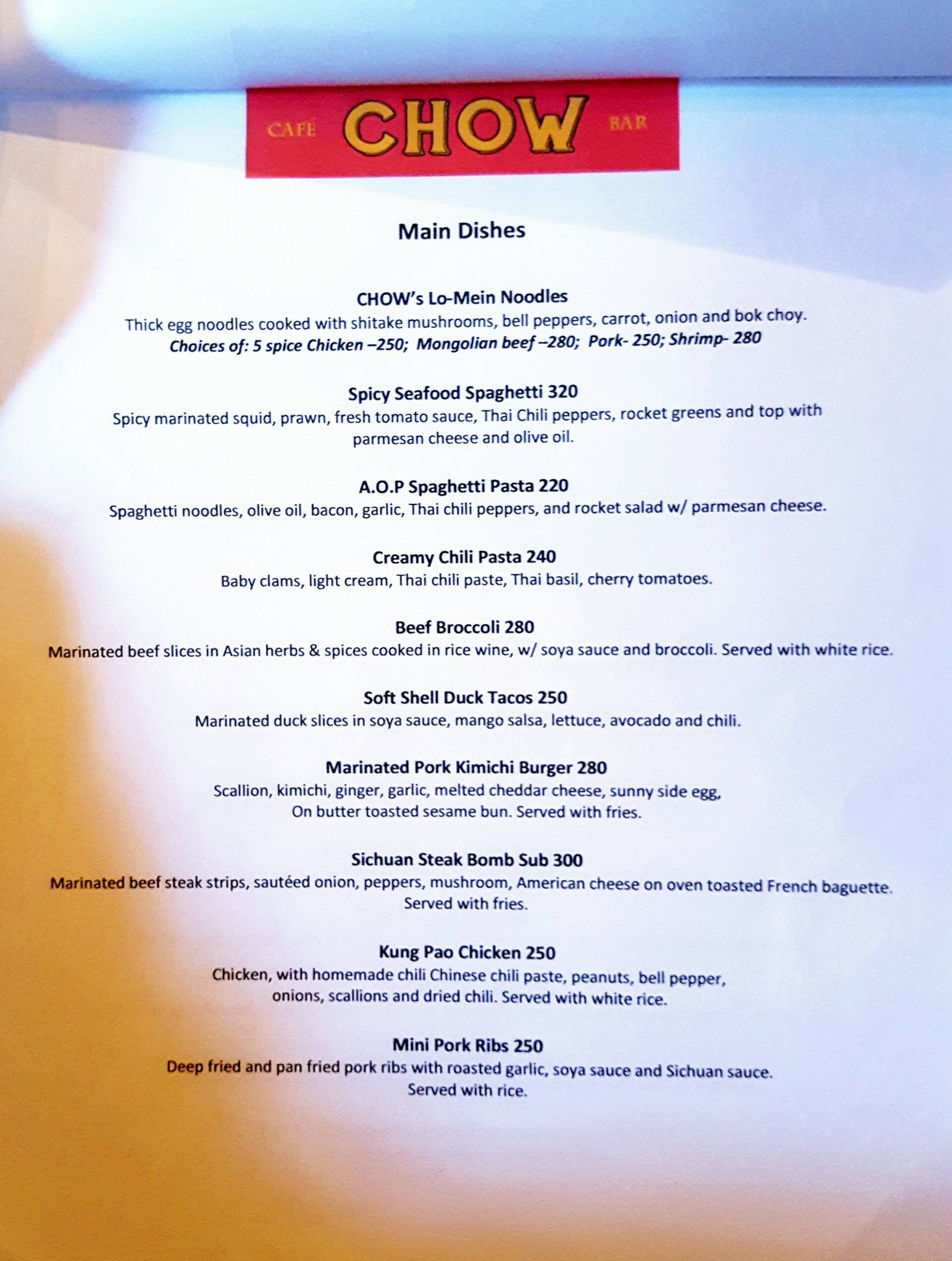 รูป CHOW Cafe & Bar Chow - Wongnai