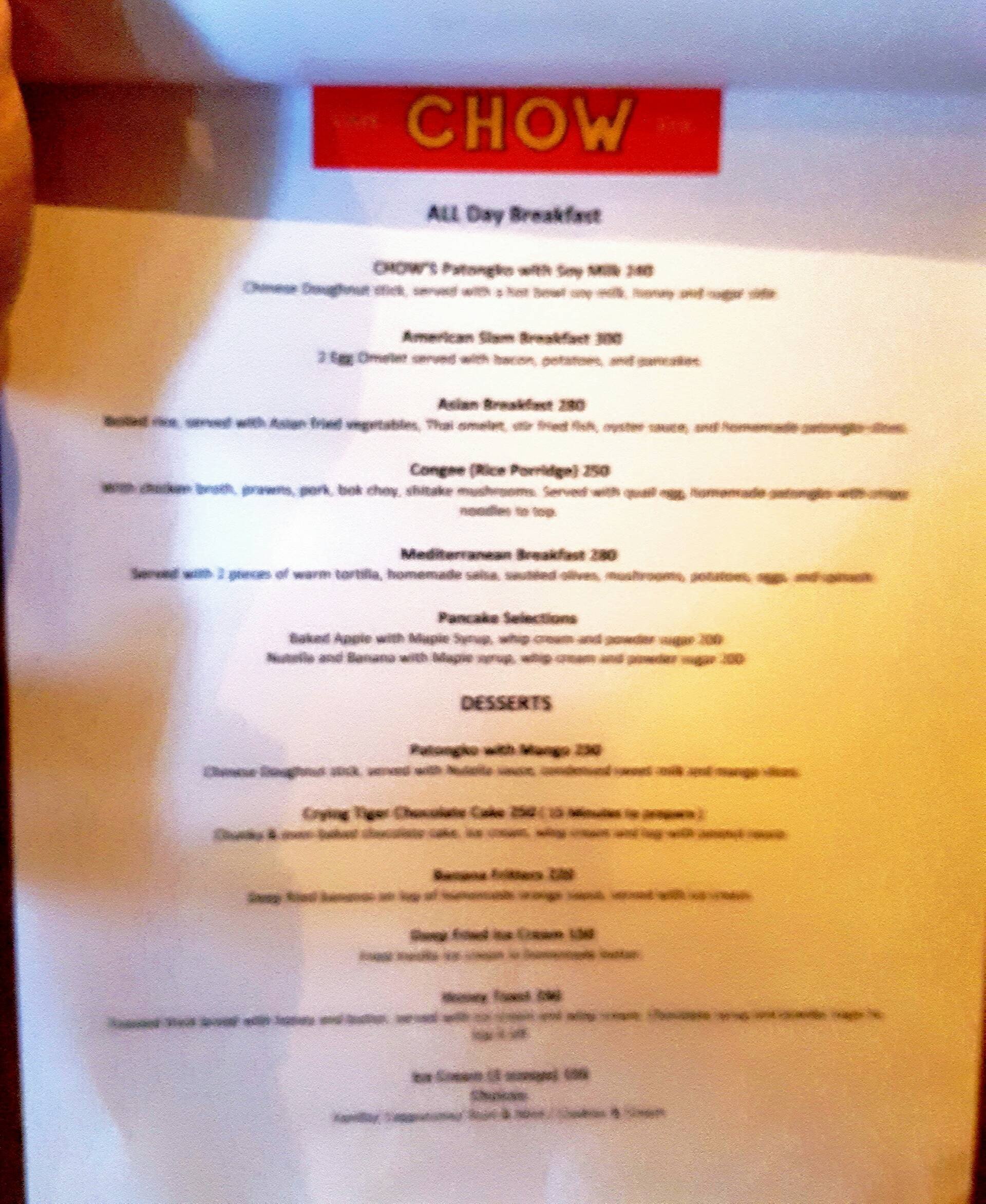 รูป CHOW Cafe & Bar Chow - Wongnai