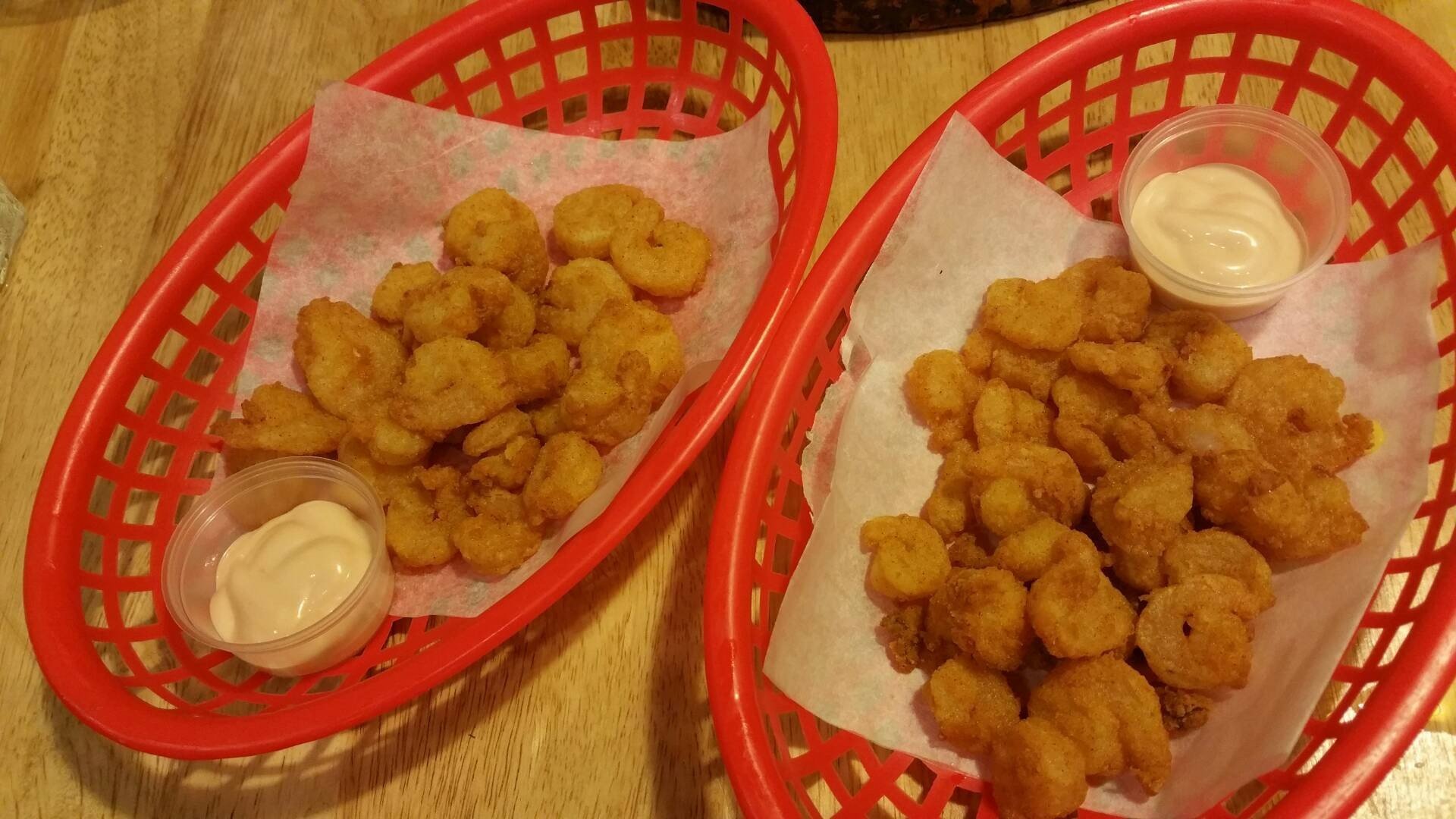 กุ้งป๊อปคอร์น ร้าน Flying chicken Flying chicken - Wongnai