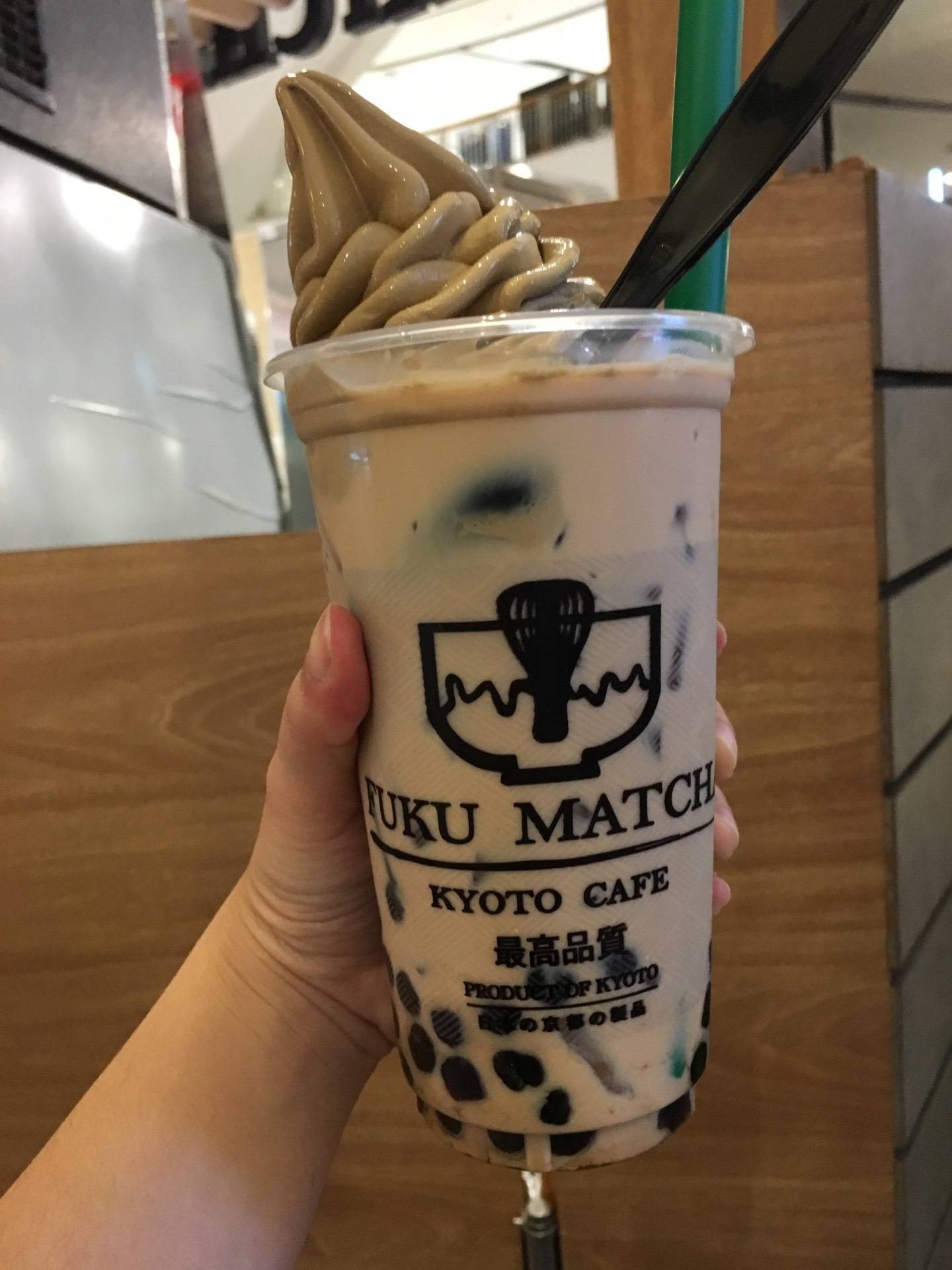 รีวิว Fuku Matcha เซ็นทรัลเวสท์เกต - ลองโฮจิฉะไข่มุก + ไอติมโฮจิฉะ