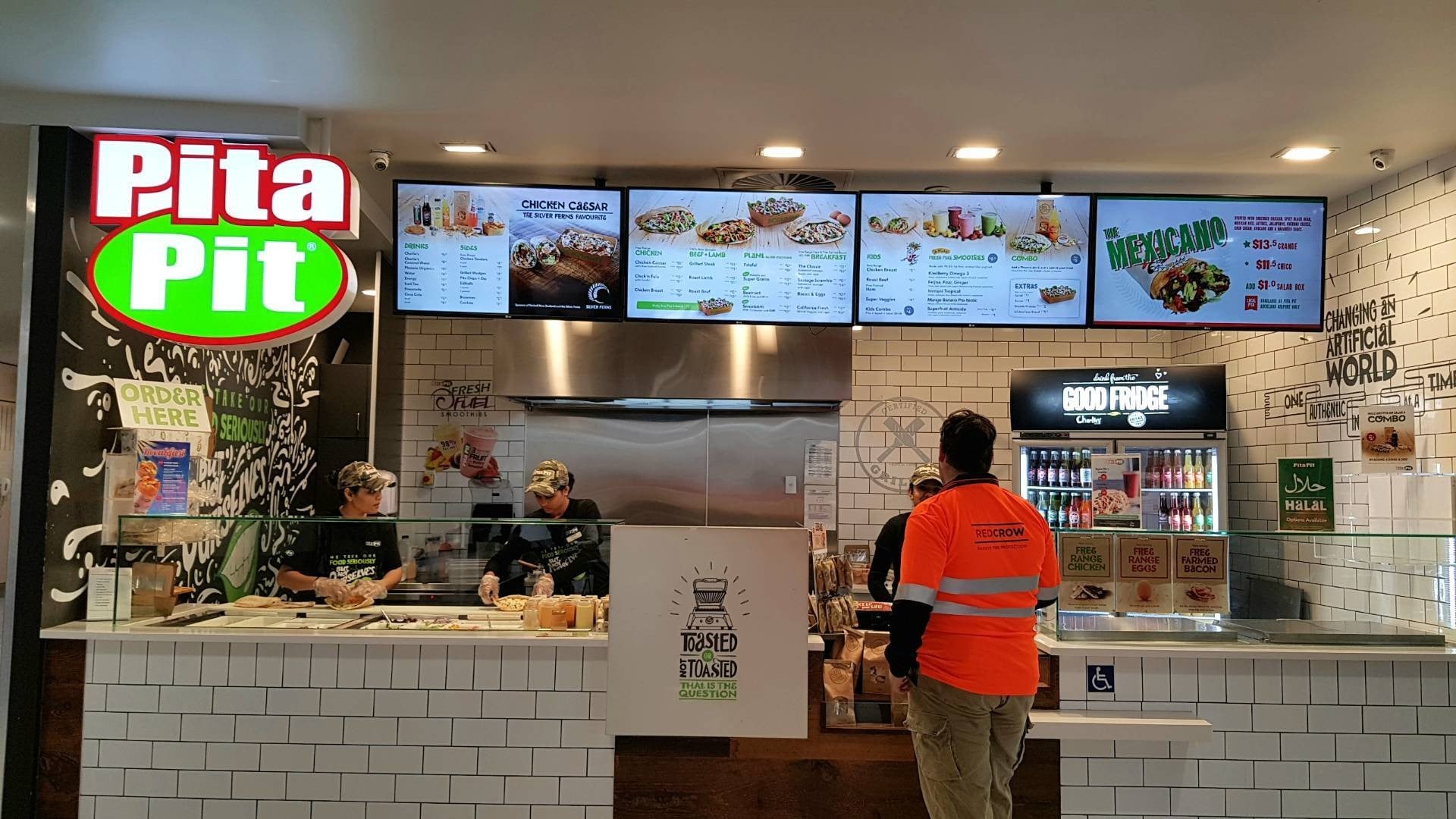 รีวิว Pita Pit Auckland Internation Airport - Pita อร่อย อันใหญ่ กิน ...