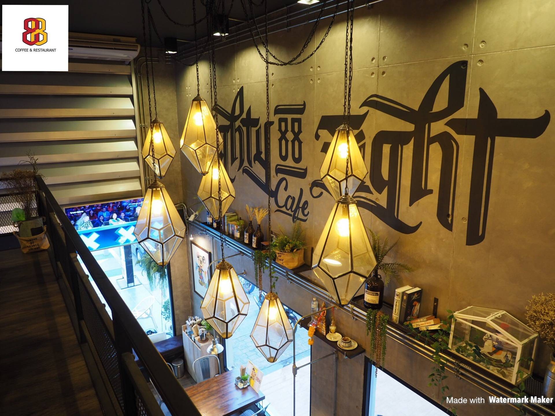 รีวิว 88 Coffee & Restaurant พลัมคอนโด รังสิต - บรรยากาศดี อาหารอร่อย ...
