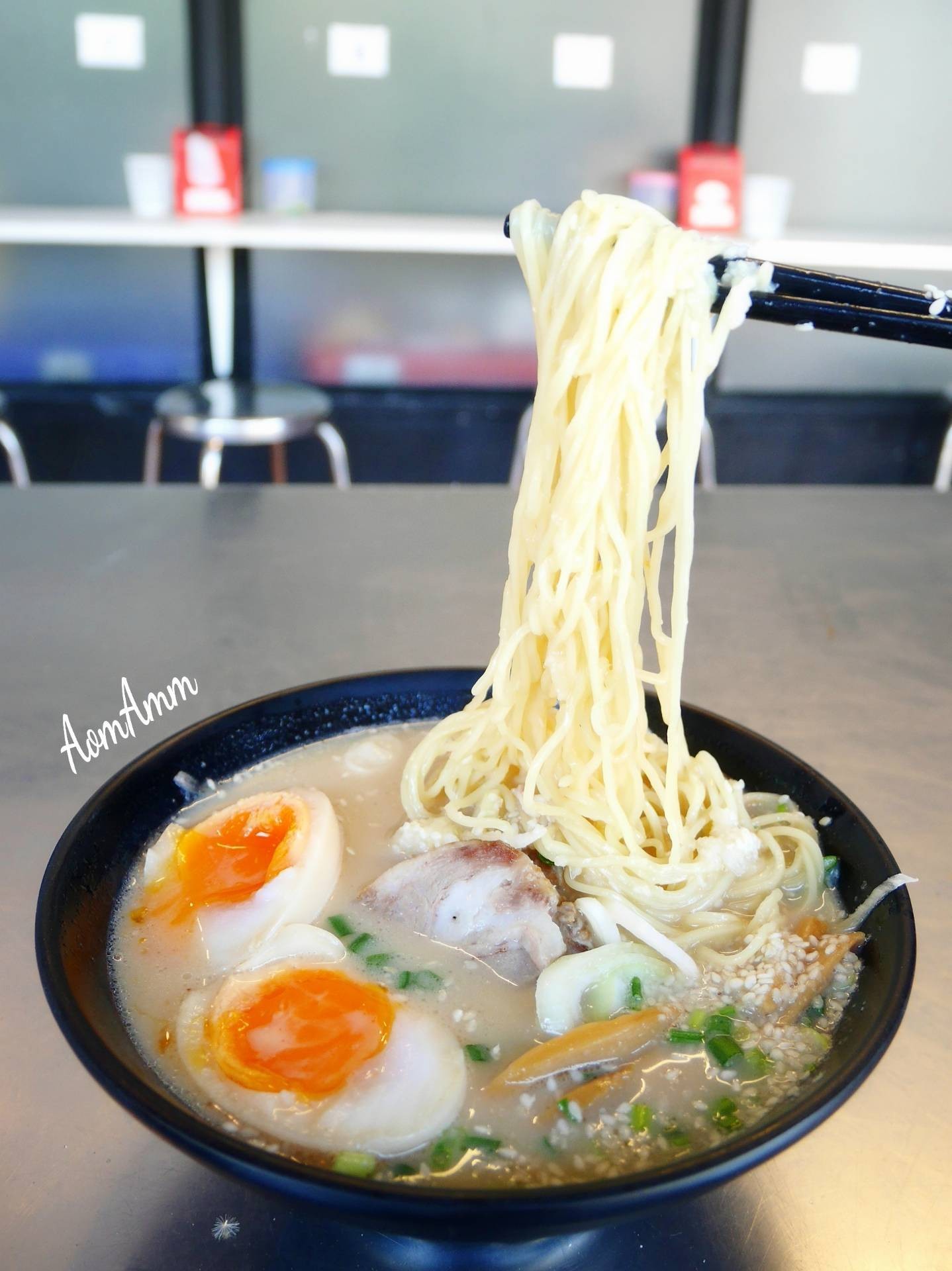 Tonkotsu Ramen เพิ่มไข่ เพิ่มหมู (110฿) ร้าน Ramenga Gold the 9 เดอะไนน์ เซ็นเตอร์ ถนนพระราม9 ...