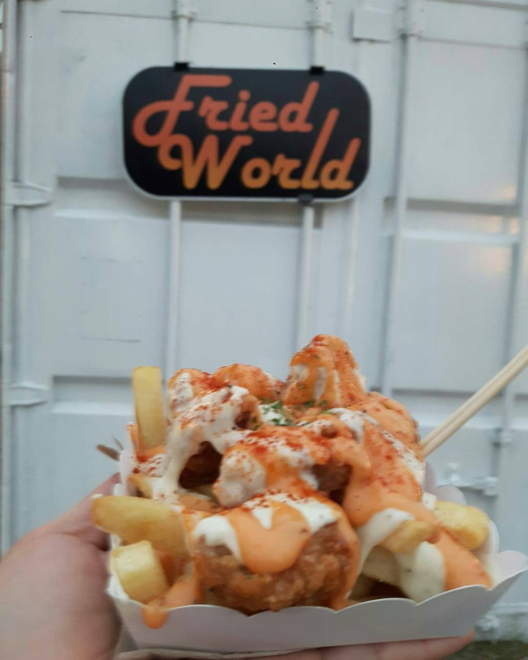 รีวิว Fried World สวนเพลิน มาร์เก็ต - French Fries ทอดใหม่ๆ มีหลายหน้า ...