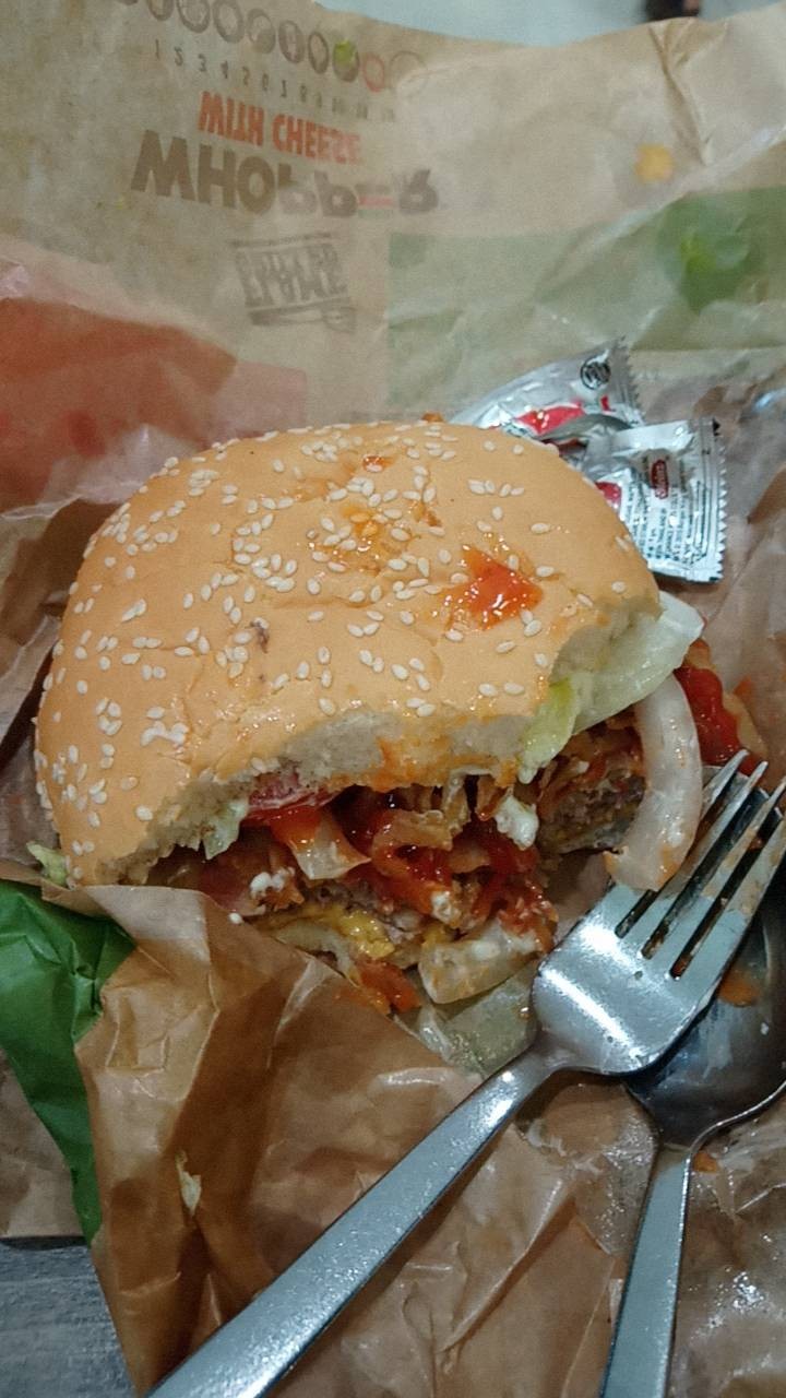 รีวิว Burger King บางจาก บางแค - Whopper Cheesy Bacon อร่อยมักๆ