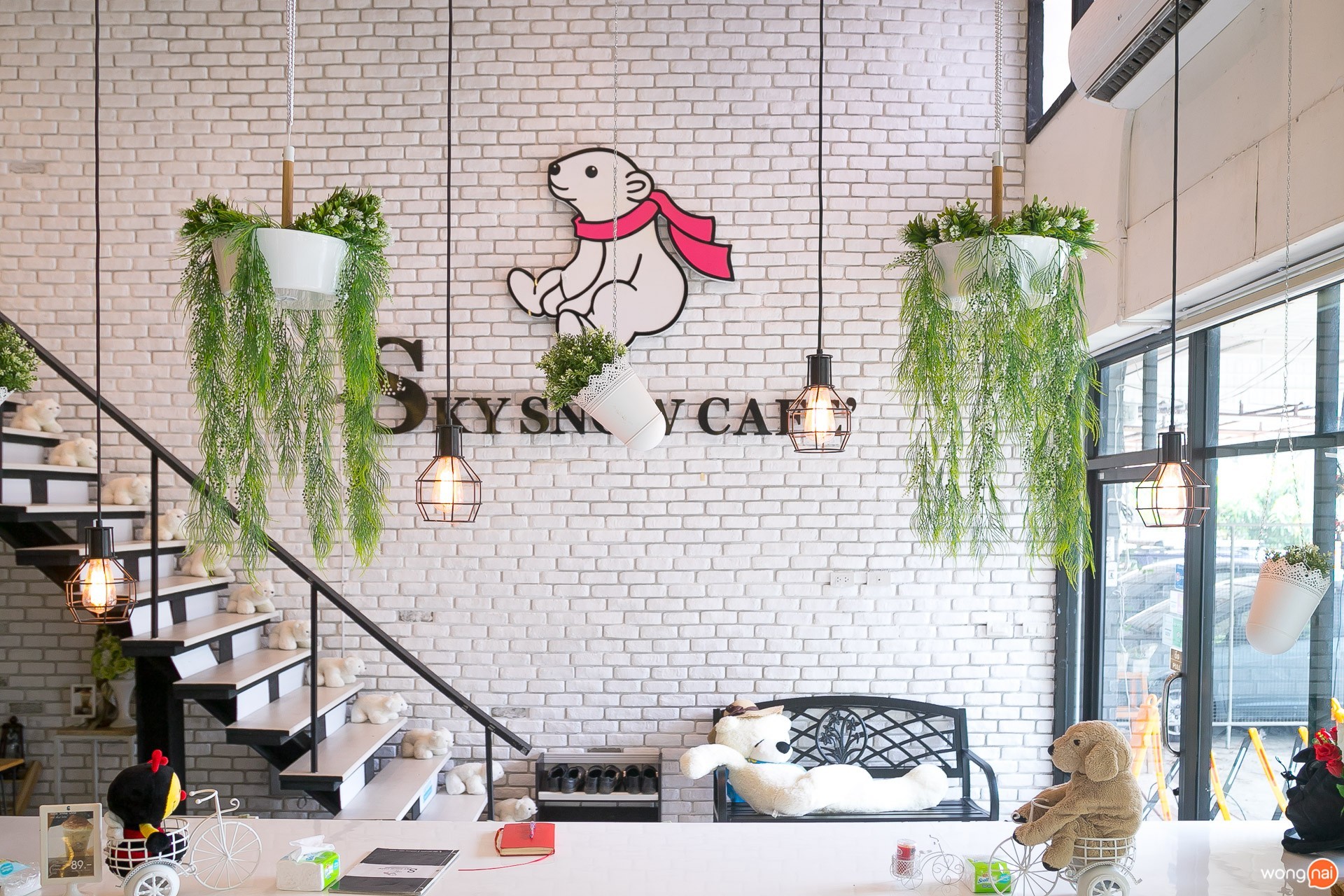 คาเฟ่ บรรยากาศดีอยุธยา Sky Snow Cafe’ คาเฟ่หมีขาวสุดน่ารัก