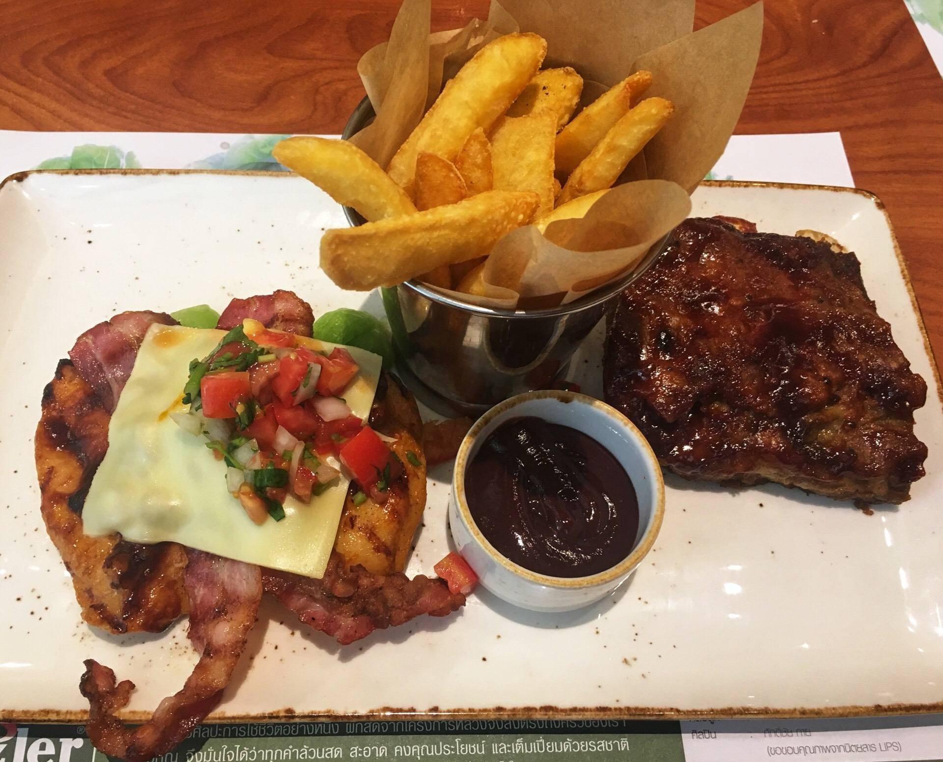 รีวิว Sizzler เซ็นทรัลพลาซ่า อุดรธานี - Barbecue Ribs อร่อย แต่ลาเต้ เฟ ...