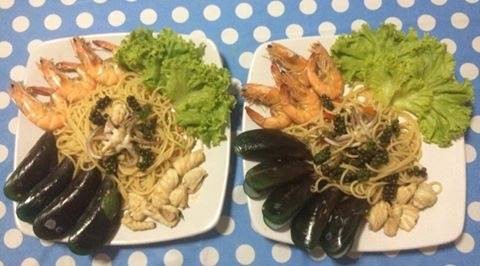 สูตร สปาเก็ตตี้ซีฟู๊ด พร้อมวิธีทำโดย Yaa Apinya - Wongnai Cooking