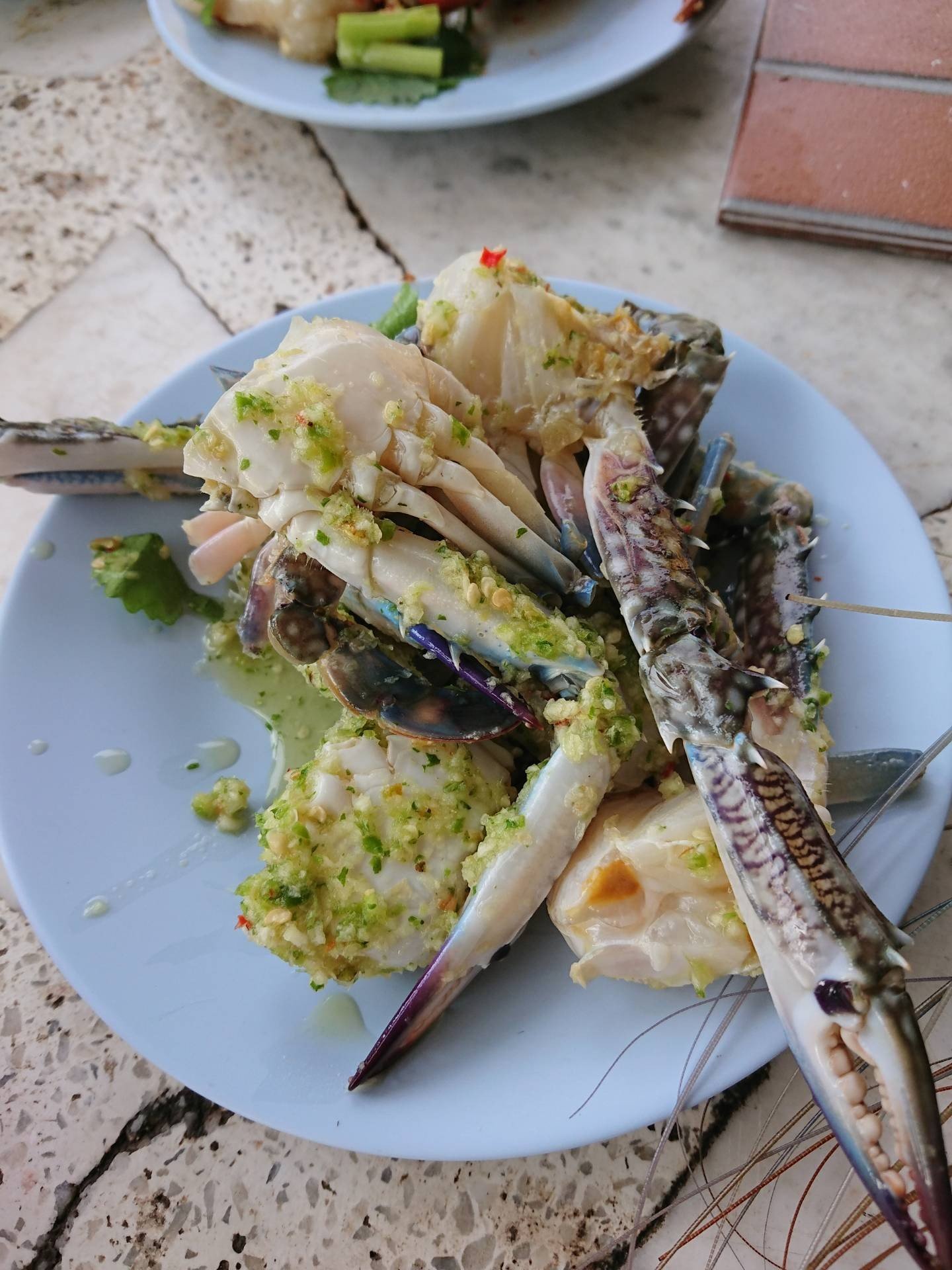 ยำปูม้า • สดๆ ดูดดดหลุดเปนก้อน ร้าน นนทะเล บุฟเฟ่ต์ ซีฟู้ด นนทบุรี