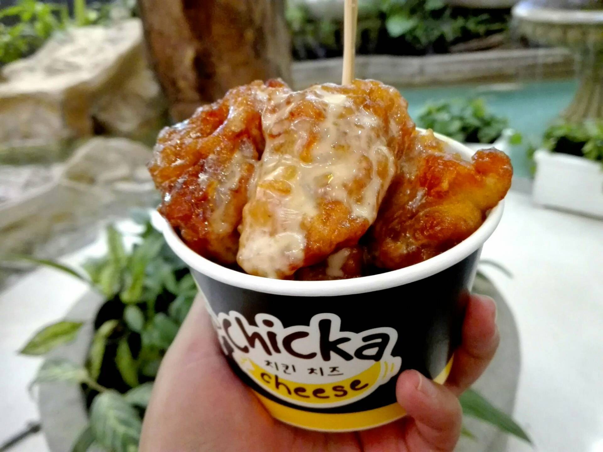 รีวิว Chicka Cheese บางแค - ไก่รสชาติธรรมดาค่ะ แป้งไม่ได้กรอบ และแอบเละ ...