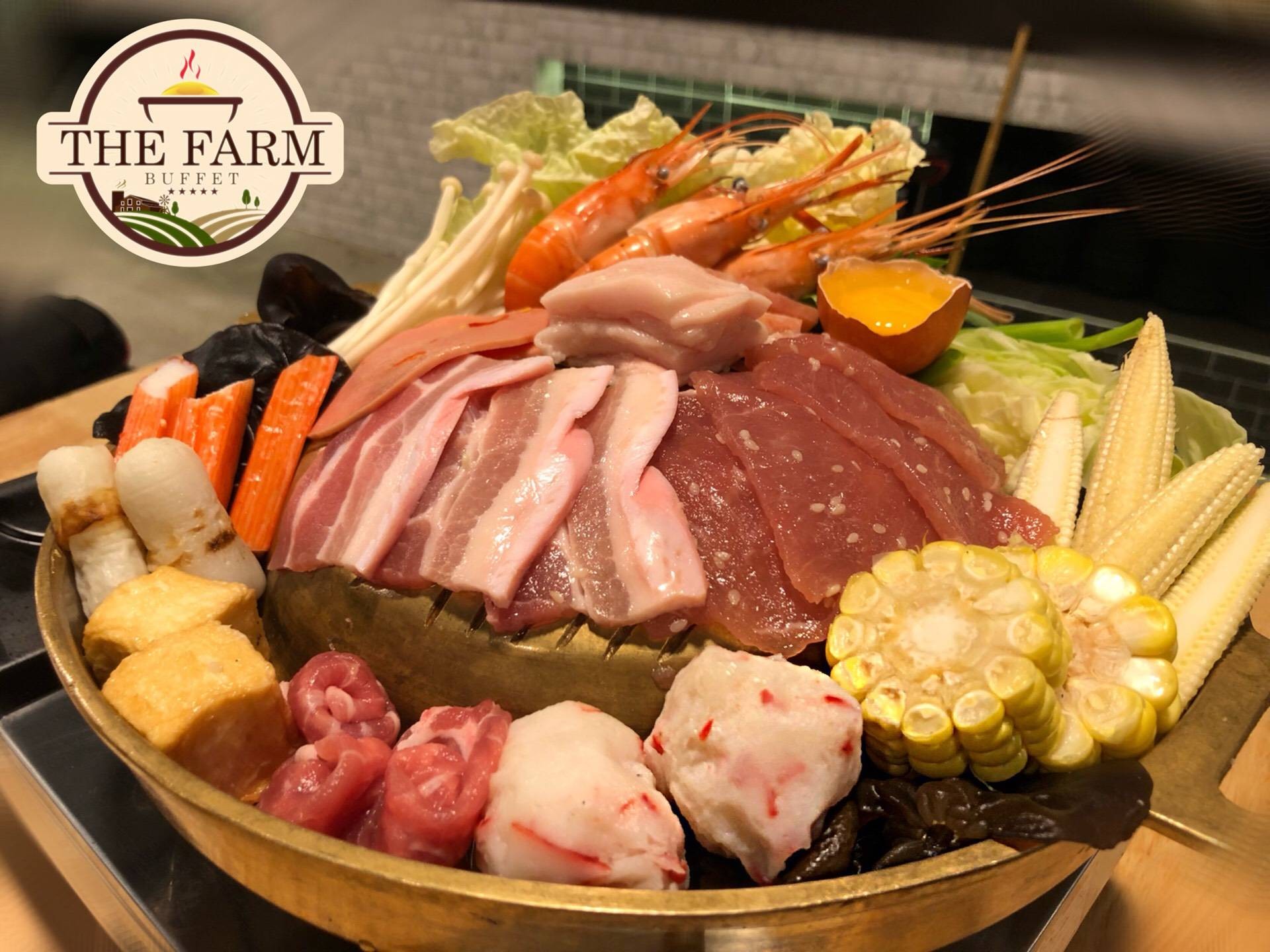 สามชั้นสดๆ ร้าน The Farm Buffet ศรีราชา - Wongnai