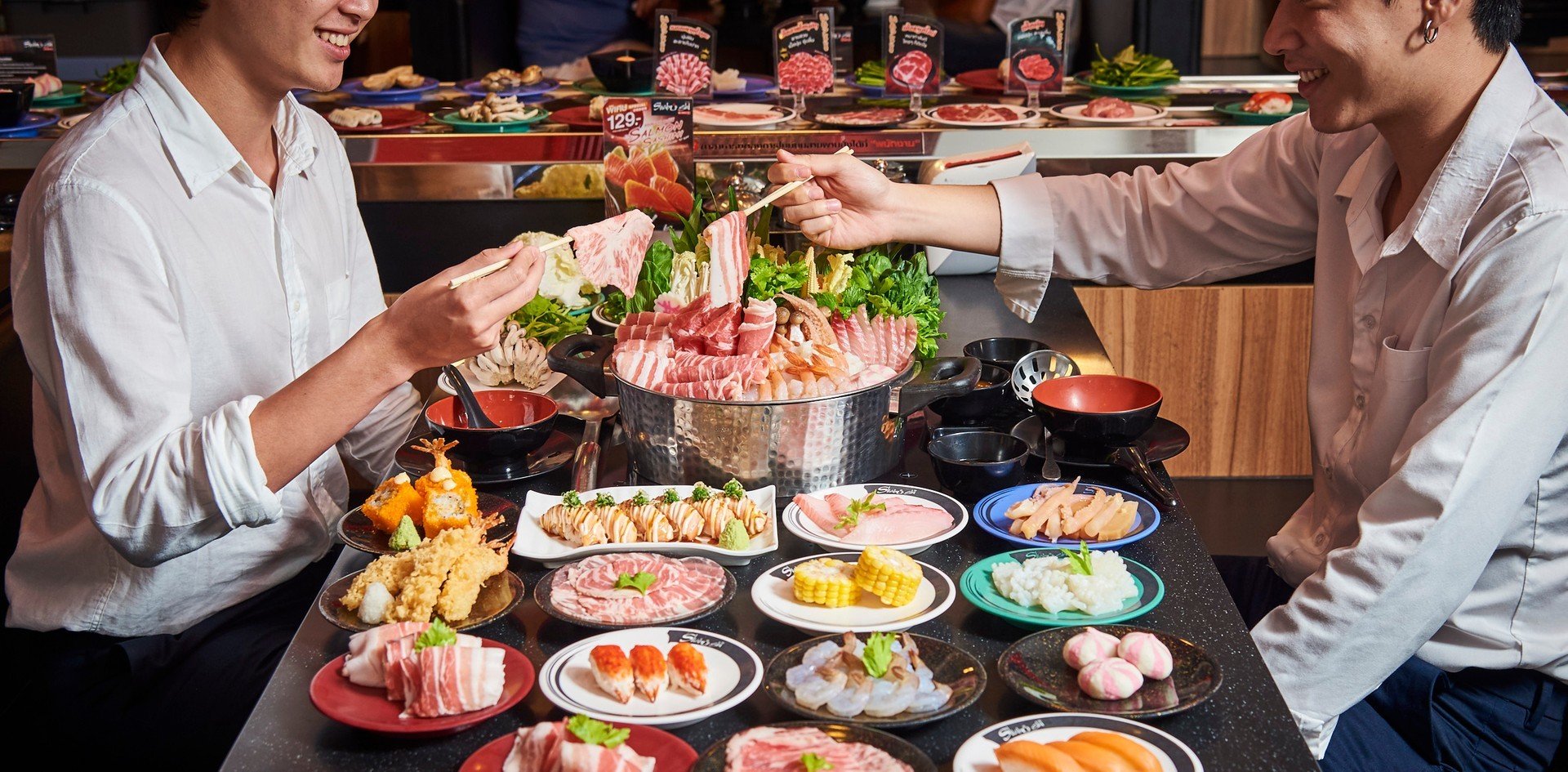 “Shabushi” ร้านบุฟเฟ่ต์ชาบูกับพาเหรดเนื้อชั้นดีฟินกินไม่อั้นล้นสายพาน!