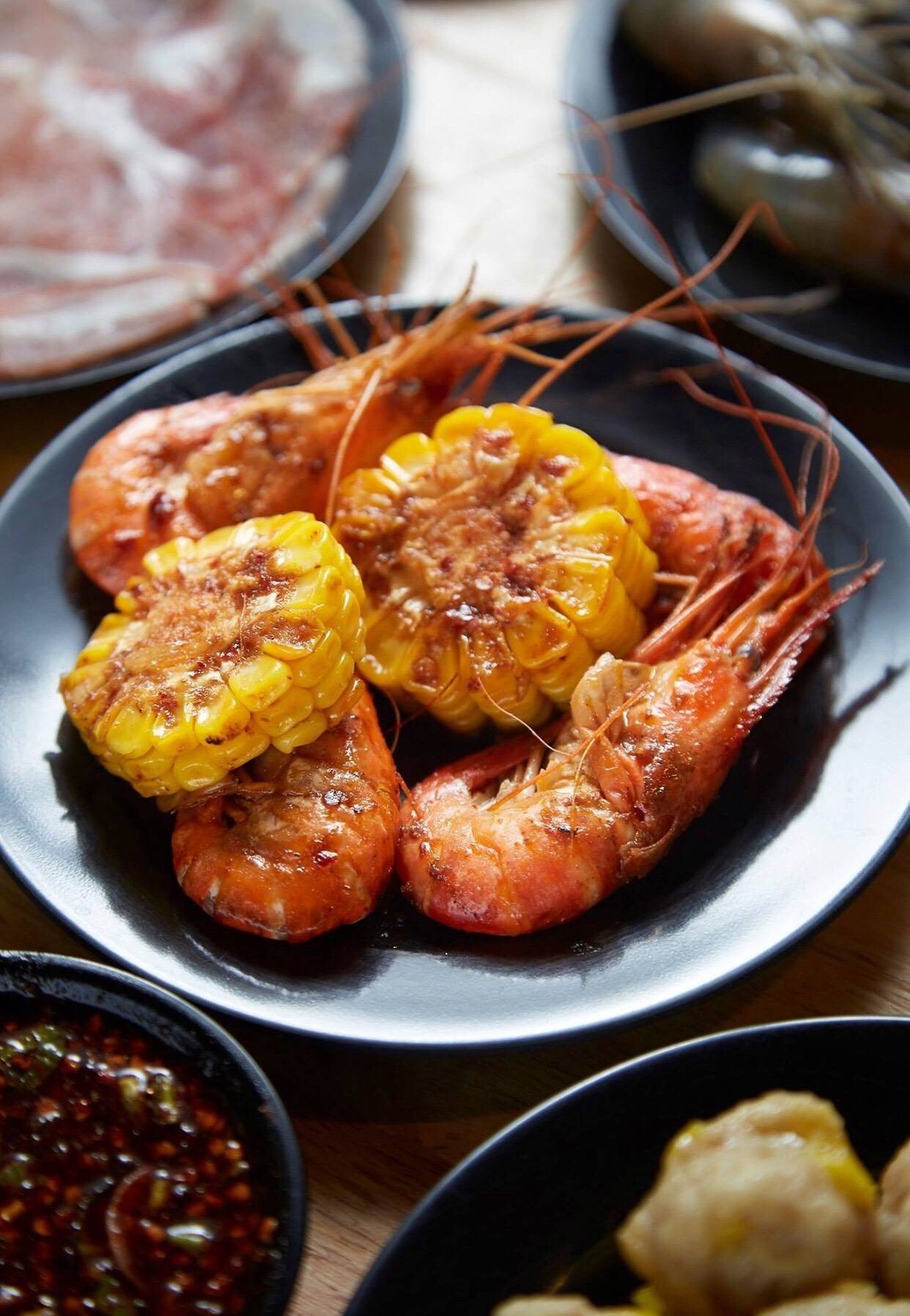 กุ้งถัง ร้าน The Farm Buffet ศรีราชา