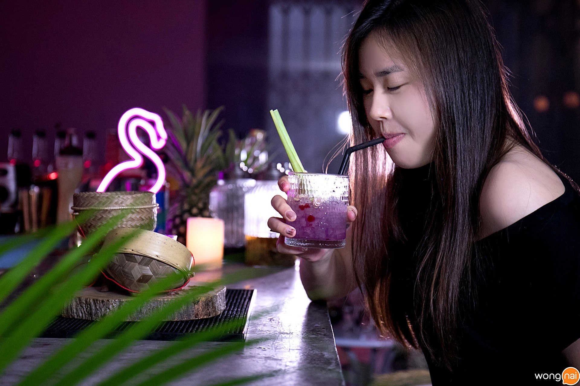 Mayan Bar หาดใหญ่ ร้านนั่งชิลล์ Hidden Bar ร้านใหม่ สไตล์พิงค์คาเฟ่