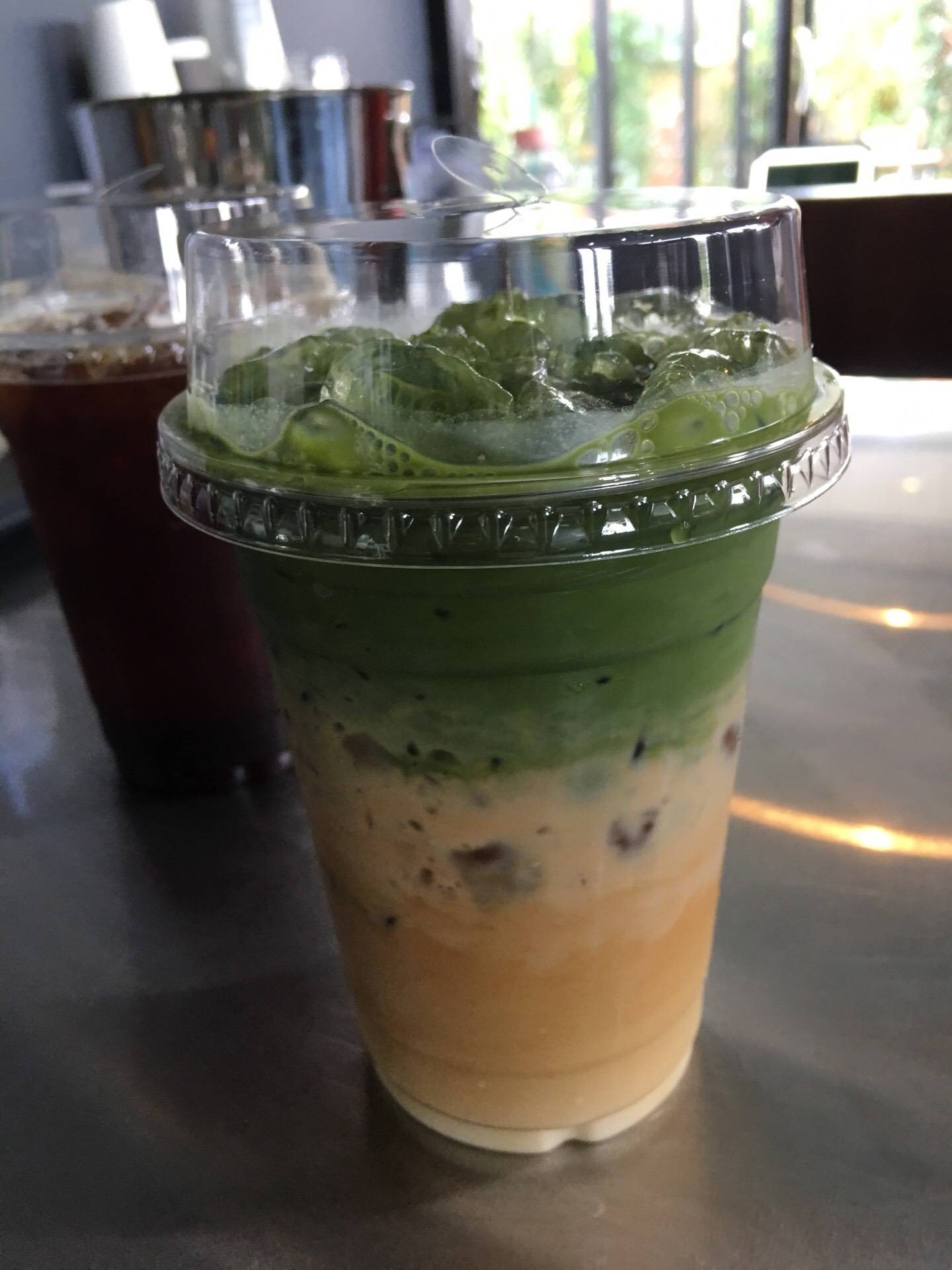 Ice Matcha Latte • Popular menu 👍 ร้าน JJ InDy Coffee (by. JJ&MINT ...