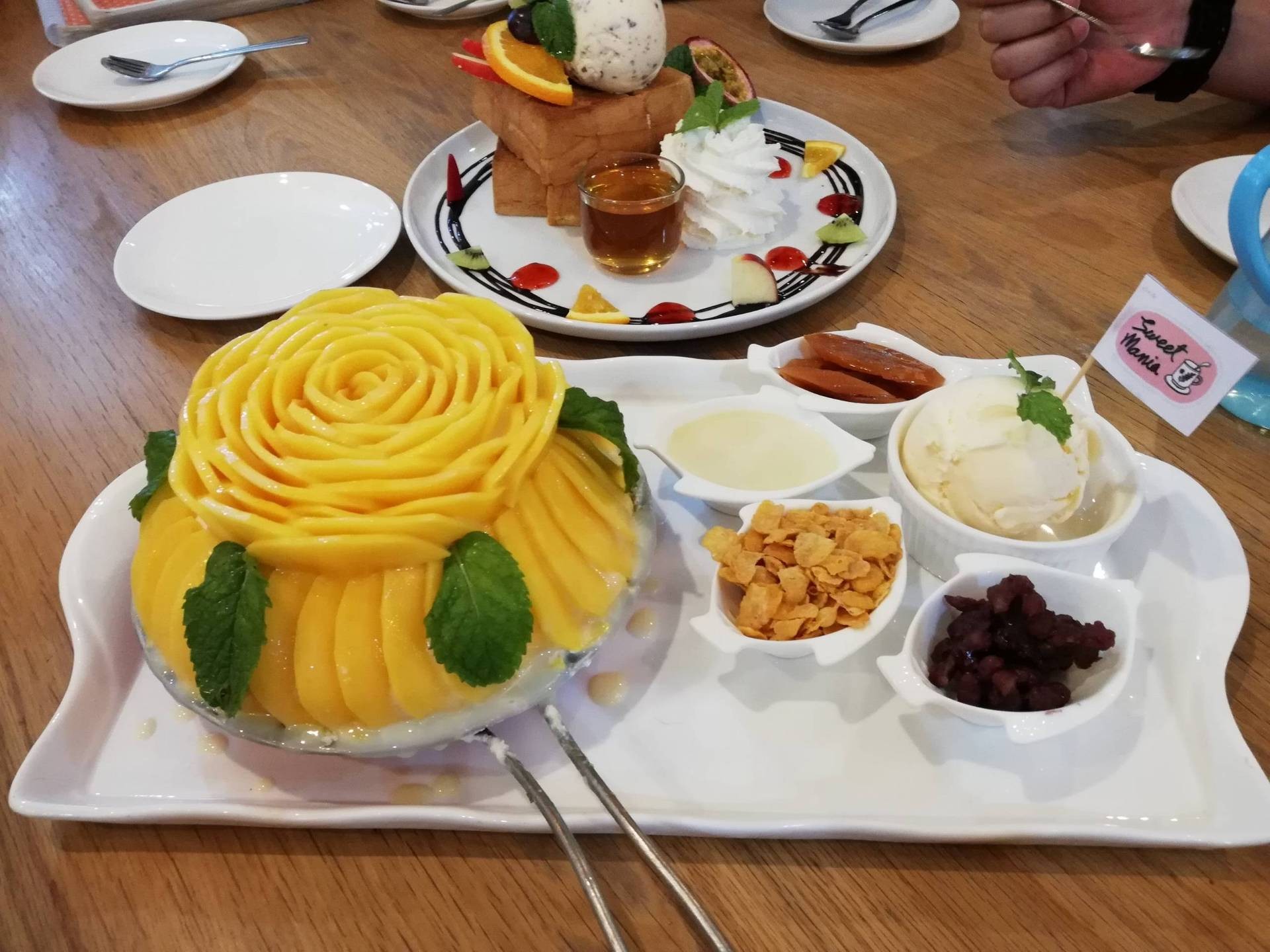 รีวิว Sweet Mania Cafe' Milk Sweet Mania Cafe Milk - บิงซูมะม่วงอร่อย