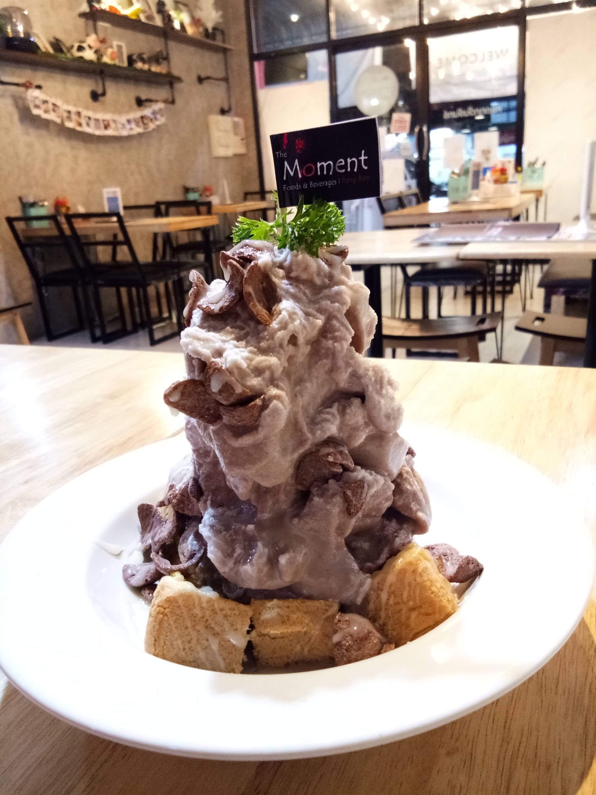 รีวิว The Moment Foods & Beverages เอกชัย 69 บางบอน - ปังเย็นโอวัลติน