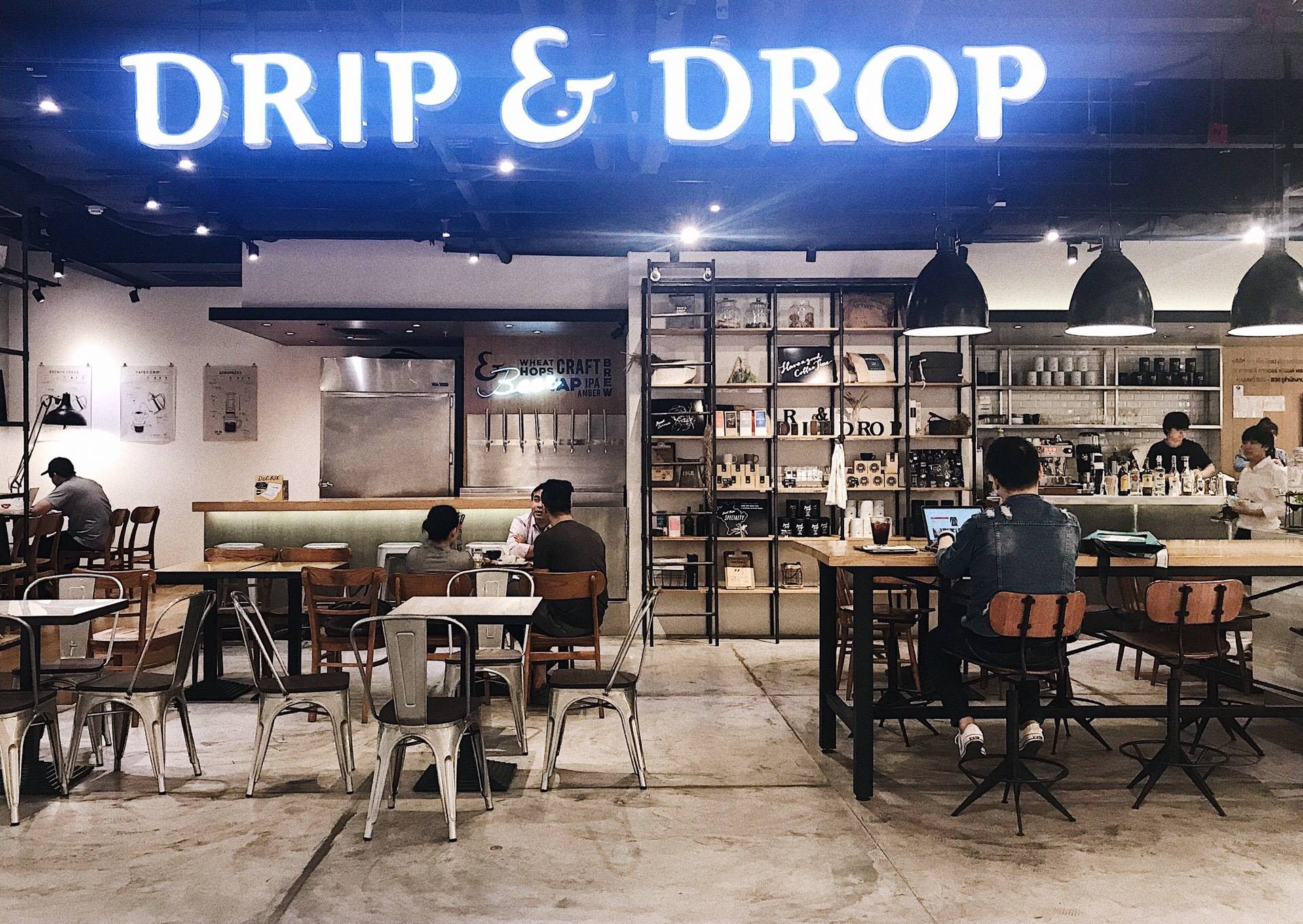 รีวิว DRIP & DROP COFFEE SUPPLY จีทาวเวอร์ - แวะพัก Drip&Drop กาแฟดี ...