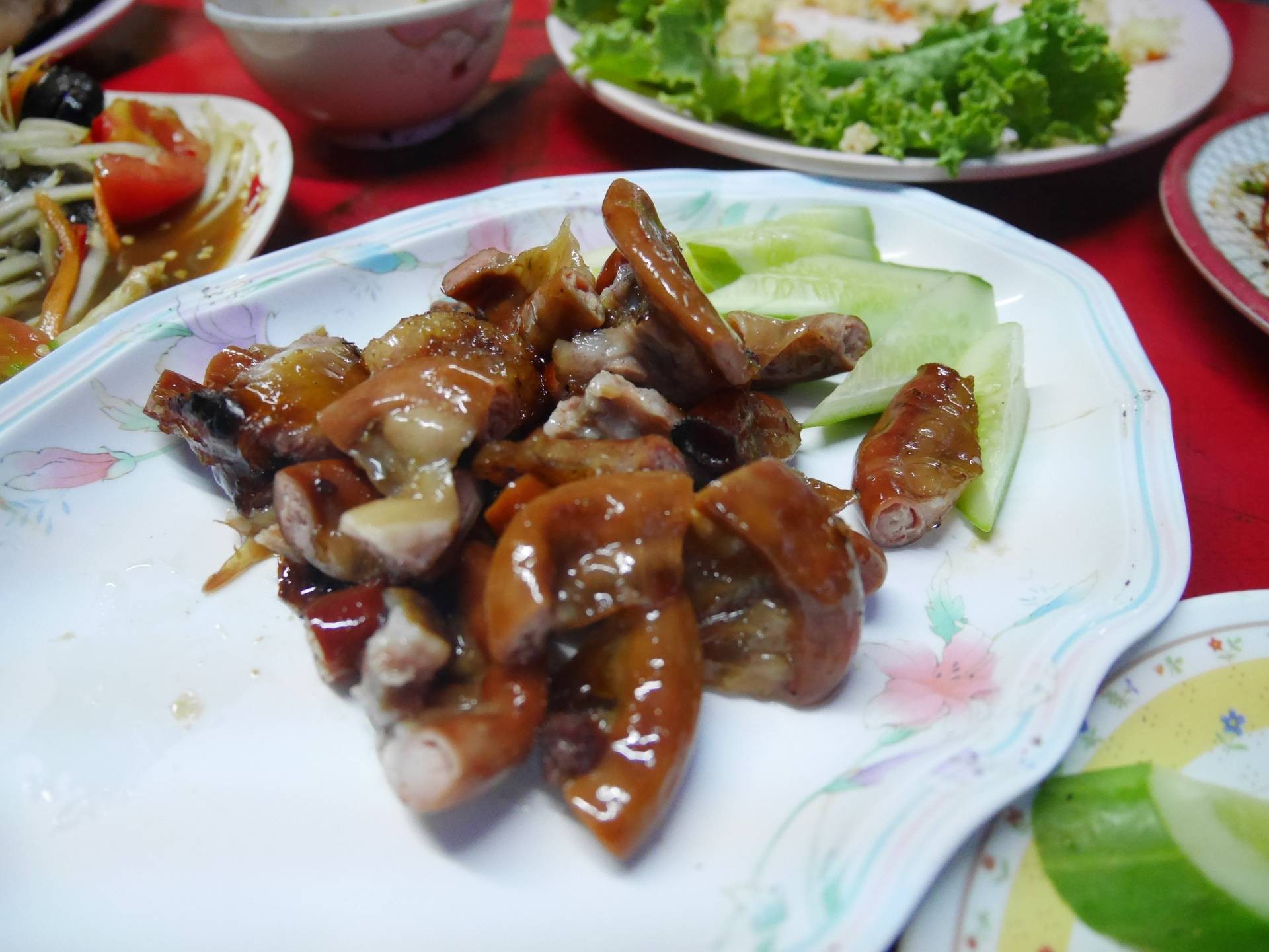 ไส้ย่าง ร้าน ลาบเป็ดยโสธร สีลมซอย 9