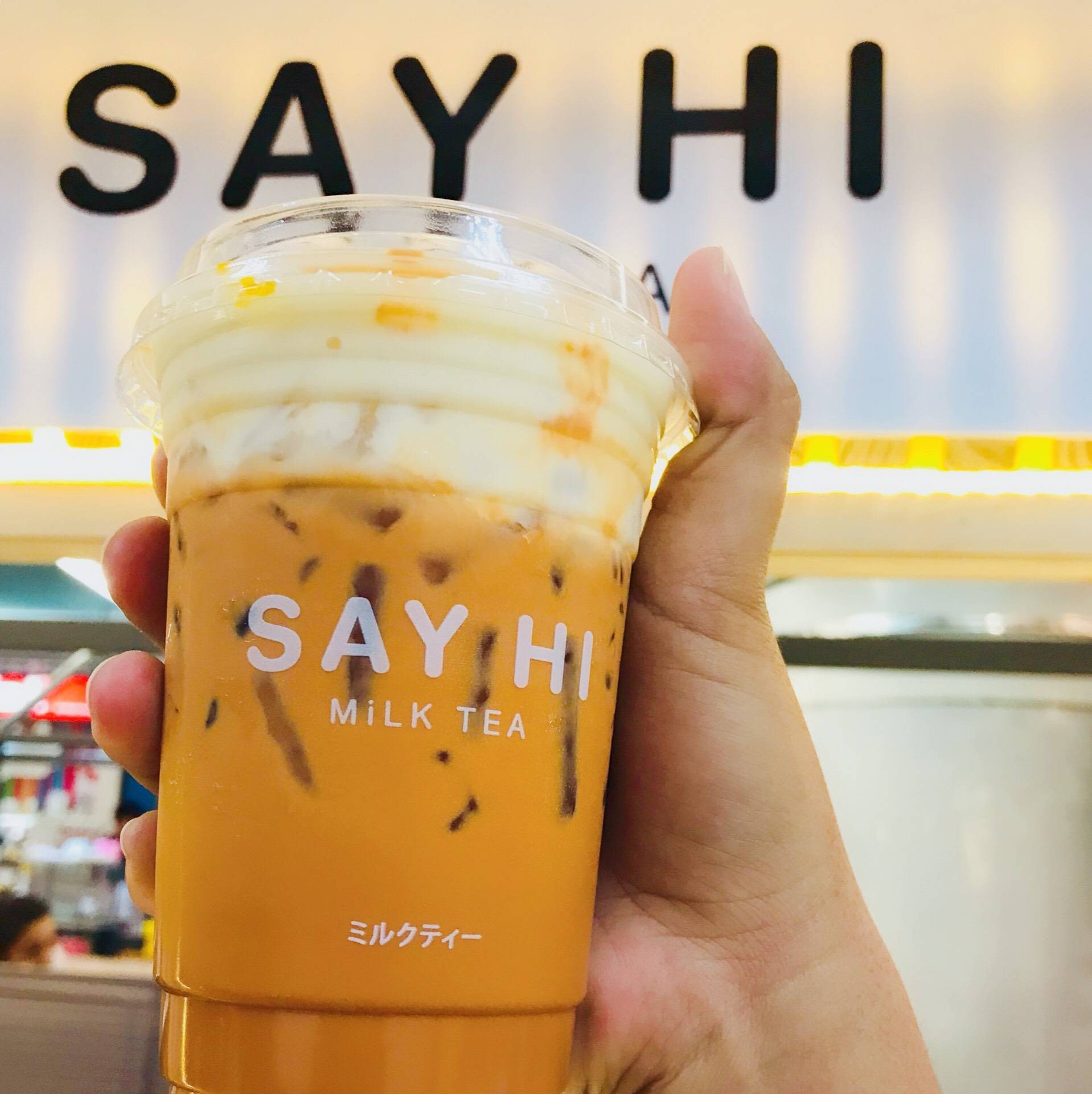 รีวิว say hi milk tea ไดอาน่าหาดใหญ่ - 📍Sayhi ~ (ชานมไข่มุก) at Daina ...
