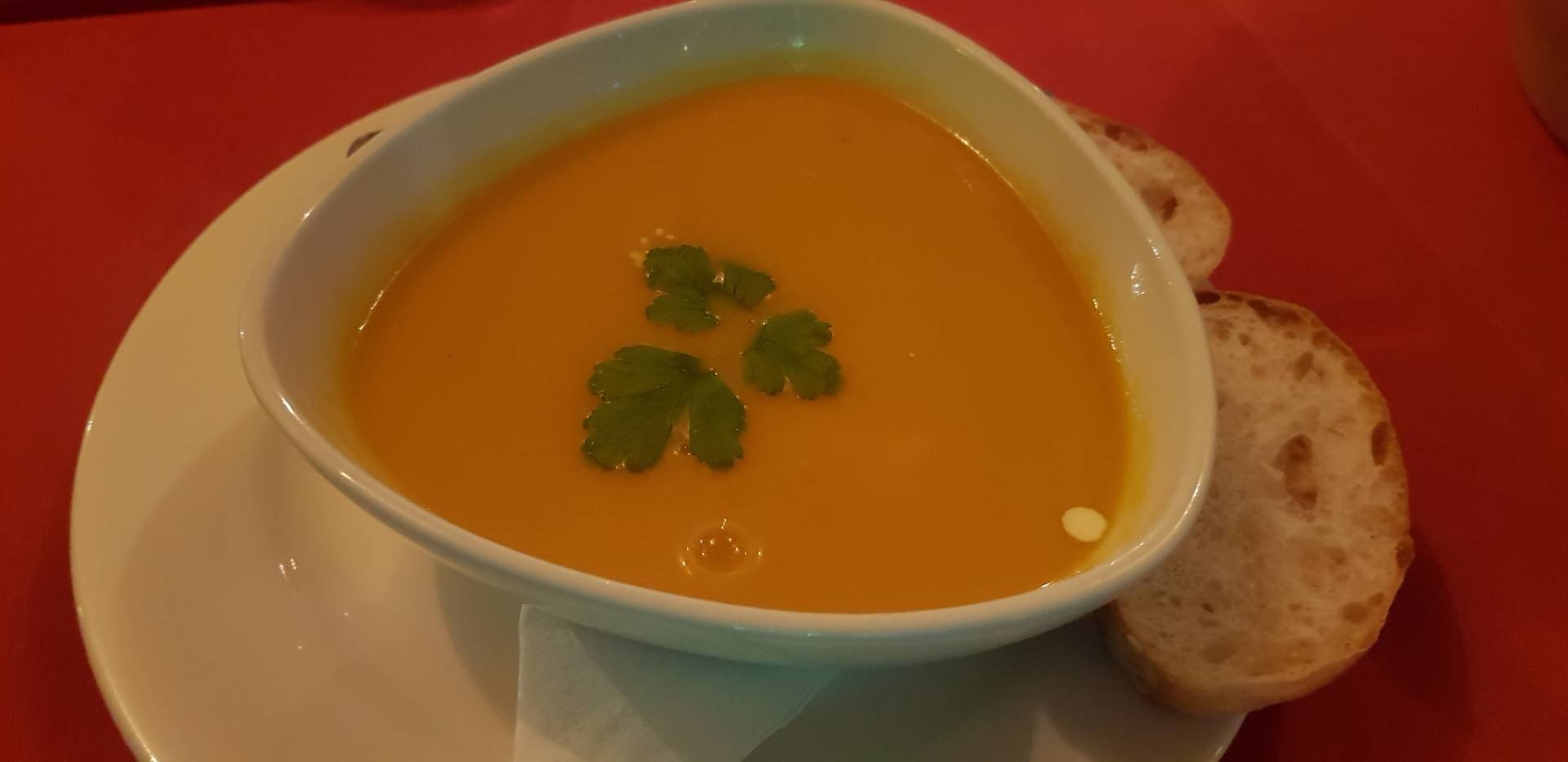 Pumpkin Soup ร้าน Why Not? Italian Restaurant & Wine Bar - Wongnai