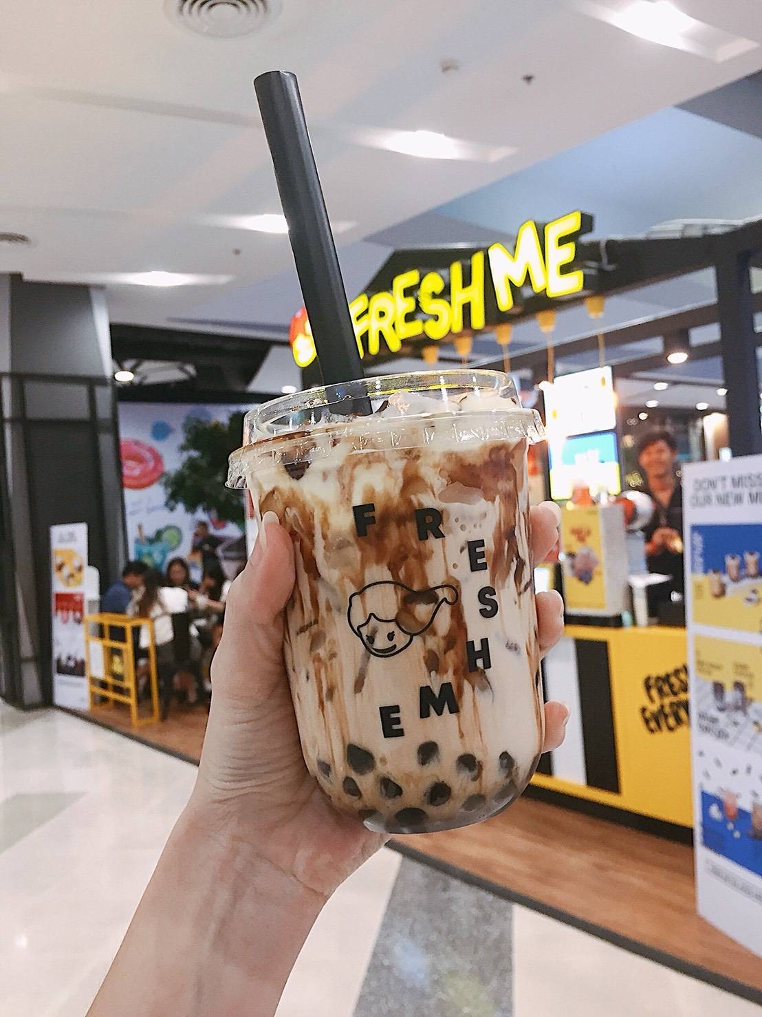 รีวิว Fresh Me เซ็นทรัลเฟสติวัล หาดใหญ่ - ชานมไข่มุกท็อปบนครีมชีส