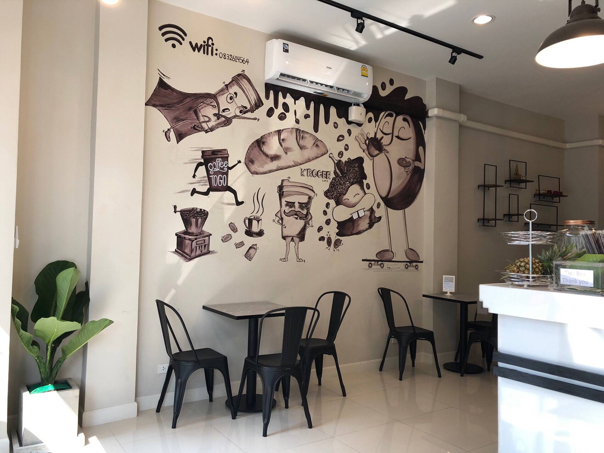 รีวิว K’Roger Cafe Sukhumvit 101/1 - บรรยากาศดี - Wongnai