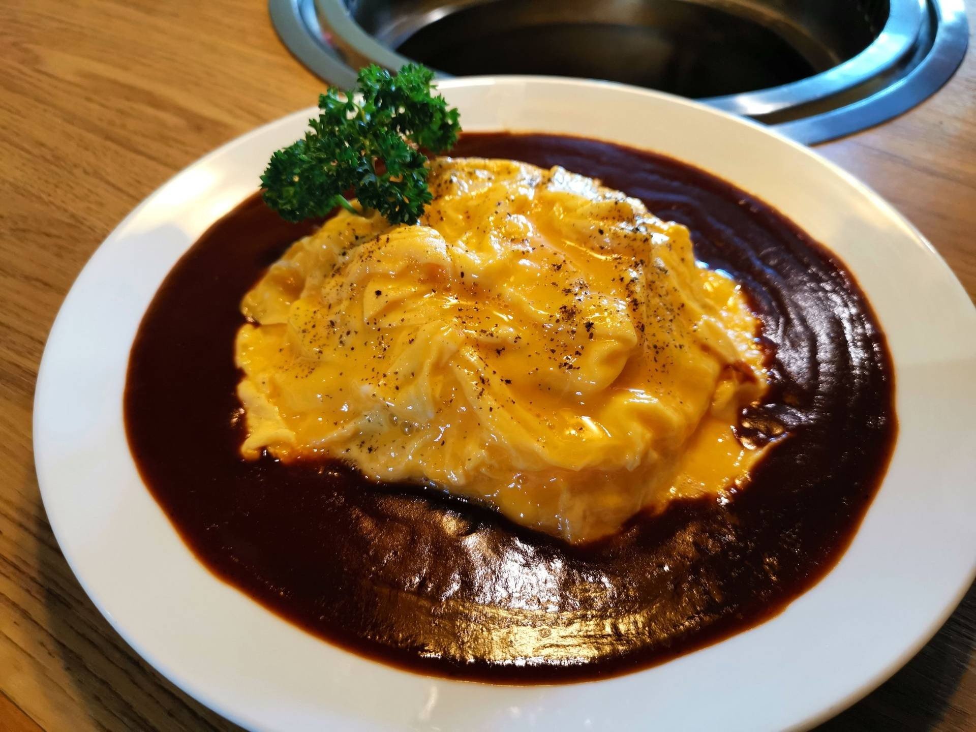 Imperial Wagyu A5 Hayashi Omu Rice • 290฿ ร้าน SUMI TEI YAKINIKU J avenue