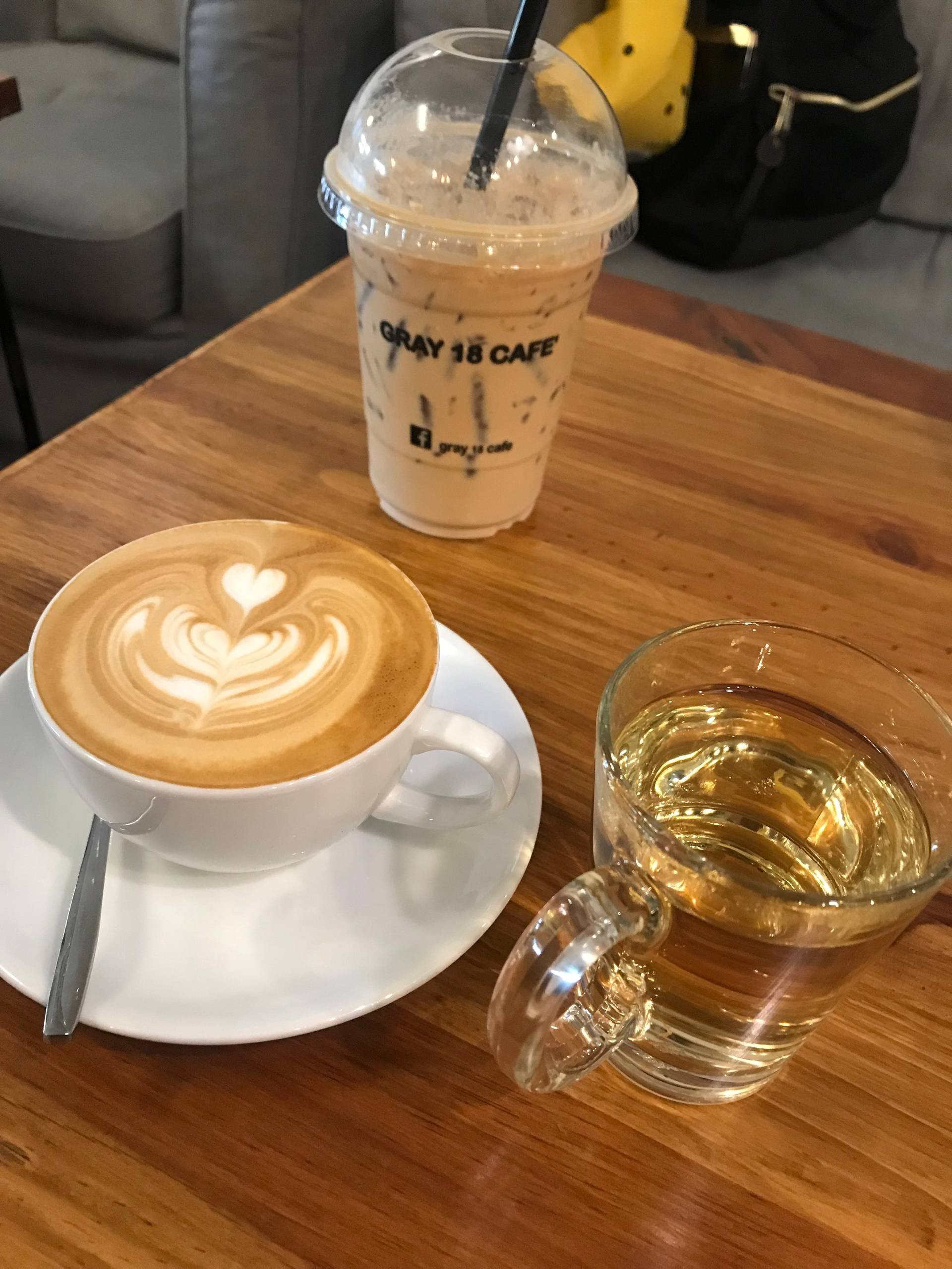 รีวิว GRAY 18 CAFE Traveller ตรงข้ามทางเข้าชินตา โรงเรียนพรศิริกุลเก่า - ร้านกาแฟร้านดังของเมืองตรัง