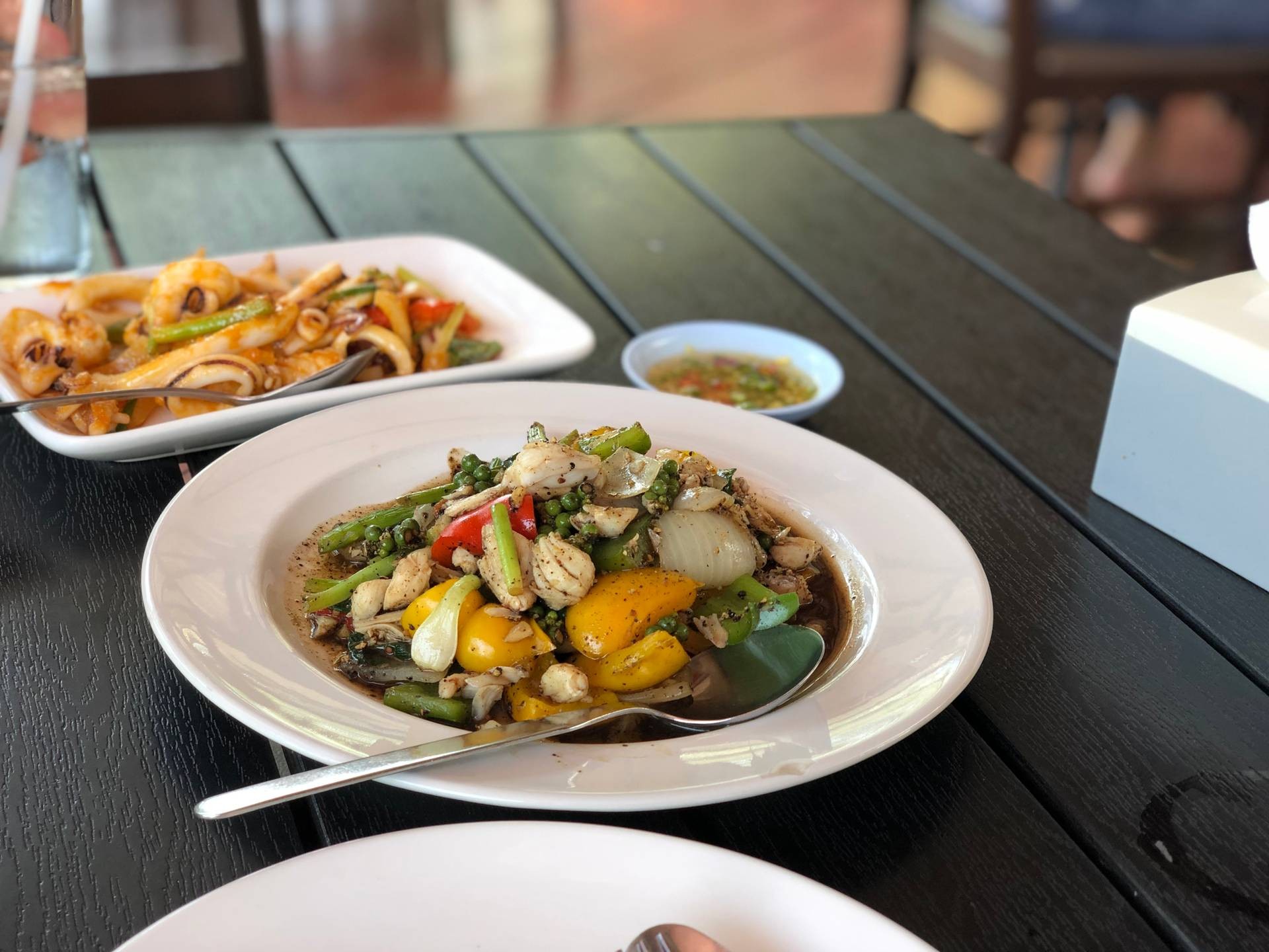 เนื้อปูผัดพริกไทยดำ ร้าน Boss Thai & Seafood Restaurant (river) - Wongnai