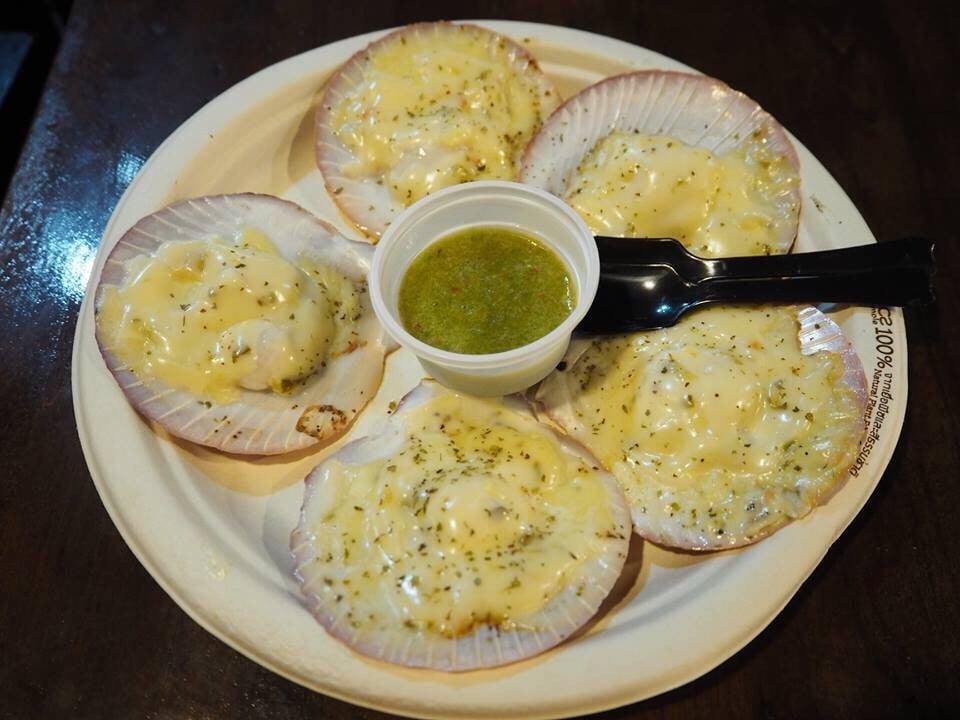 ร้าน Mr.boy Scallops หอยเชลล์ย่างชีส ตลาดหัวมุม | รีวิวร้านอาหาร