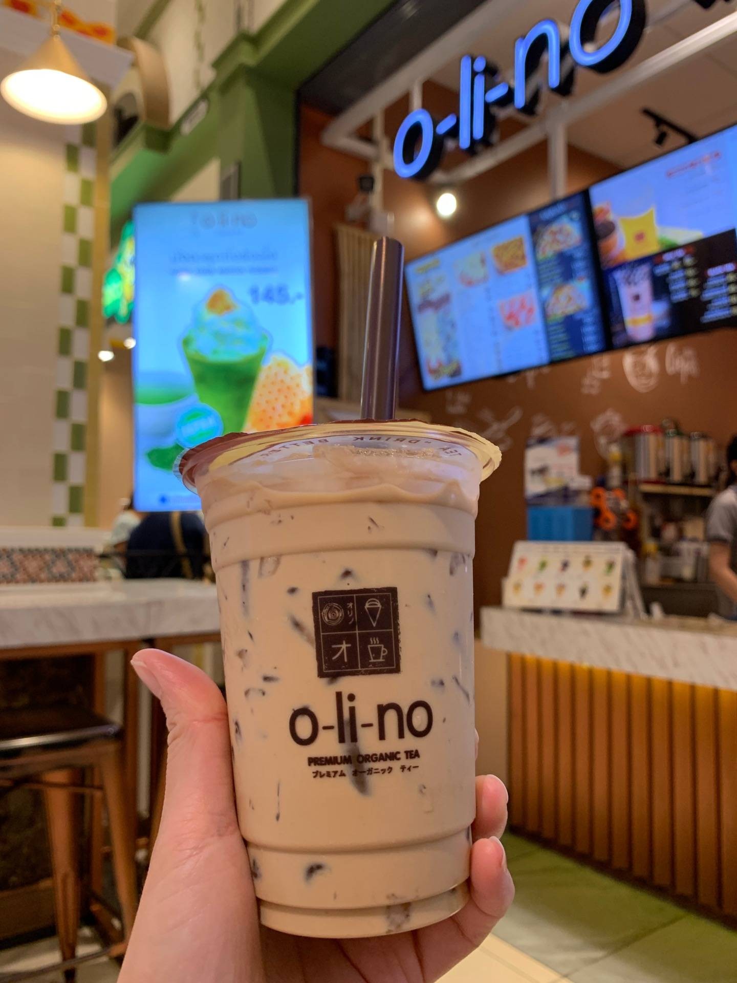 รีวิว Olino Crepe & Tea เทอร์มินอล21 พัทยา - ชานมไข่มุก ไข่มุกบุก